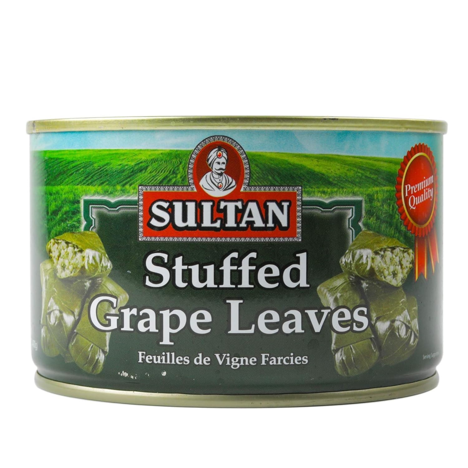 Sultan Vegetarian Stuffed Grape Leaves, Precooked Premium Dolma ...