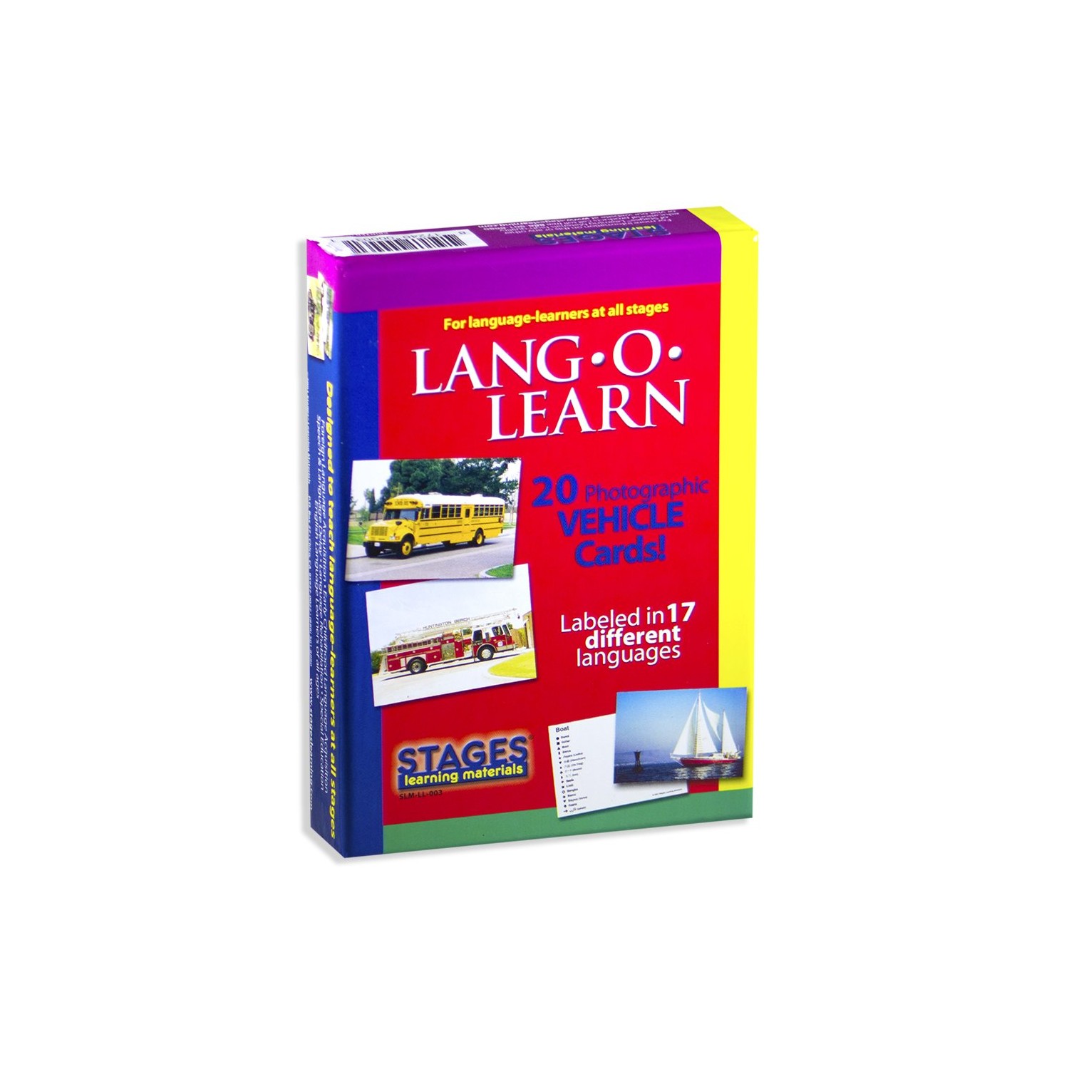 Stages Learning Lang-O-Learn ESL Vehicles Vocabulary Photo Flash Cards ...
