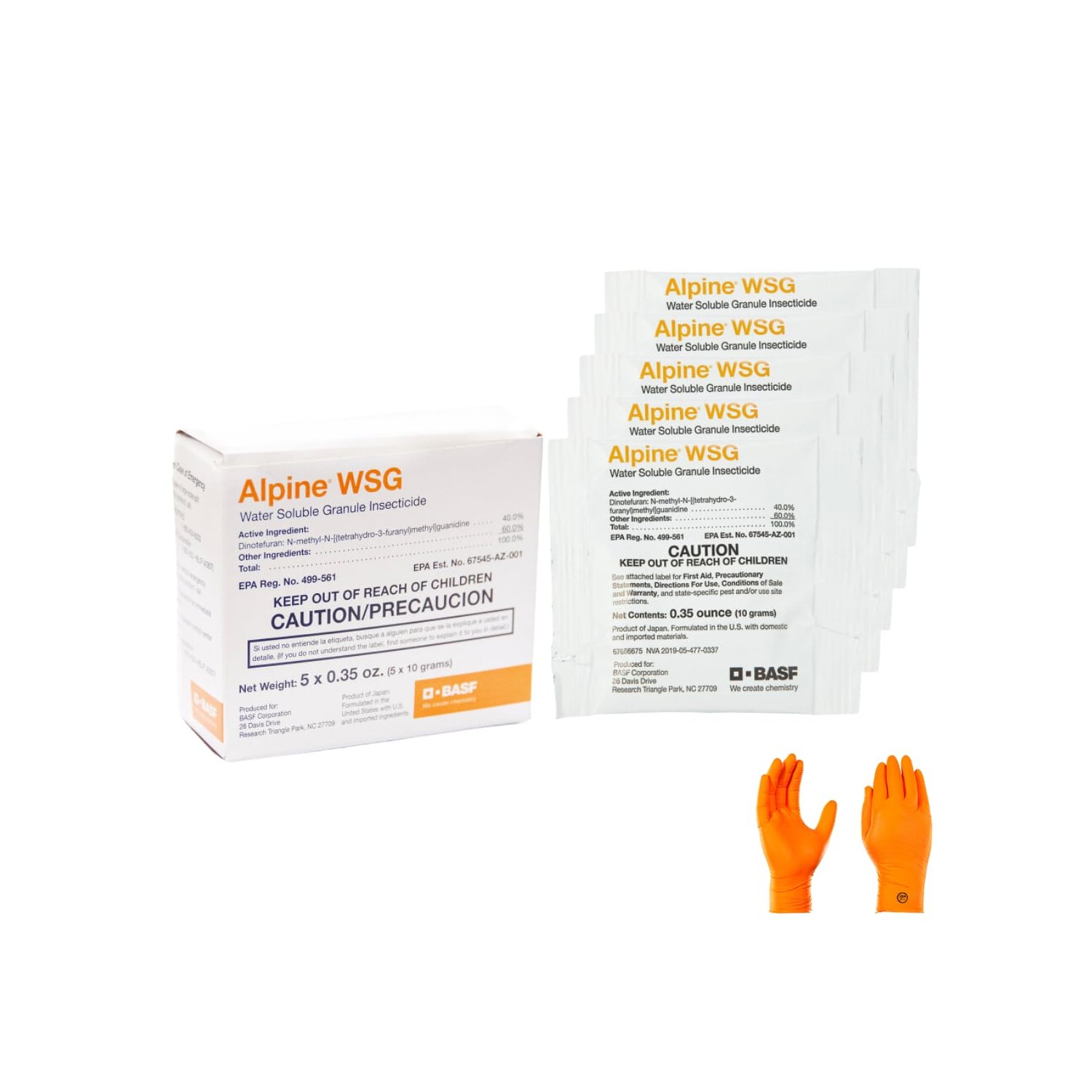 USA Supply Alpine WSG Insecticide: 1 Box with 5 x 10g Packets and USA ...