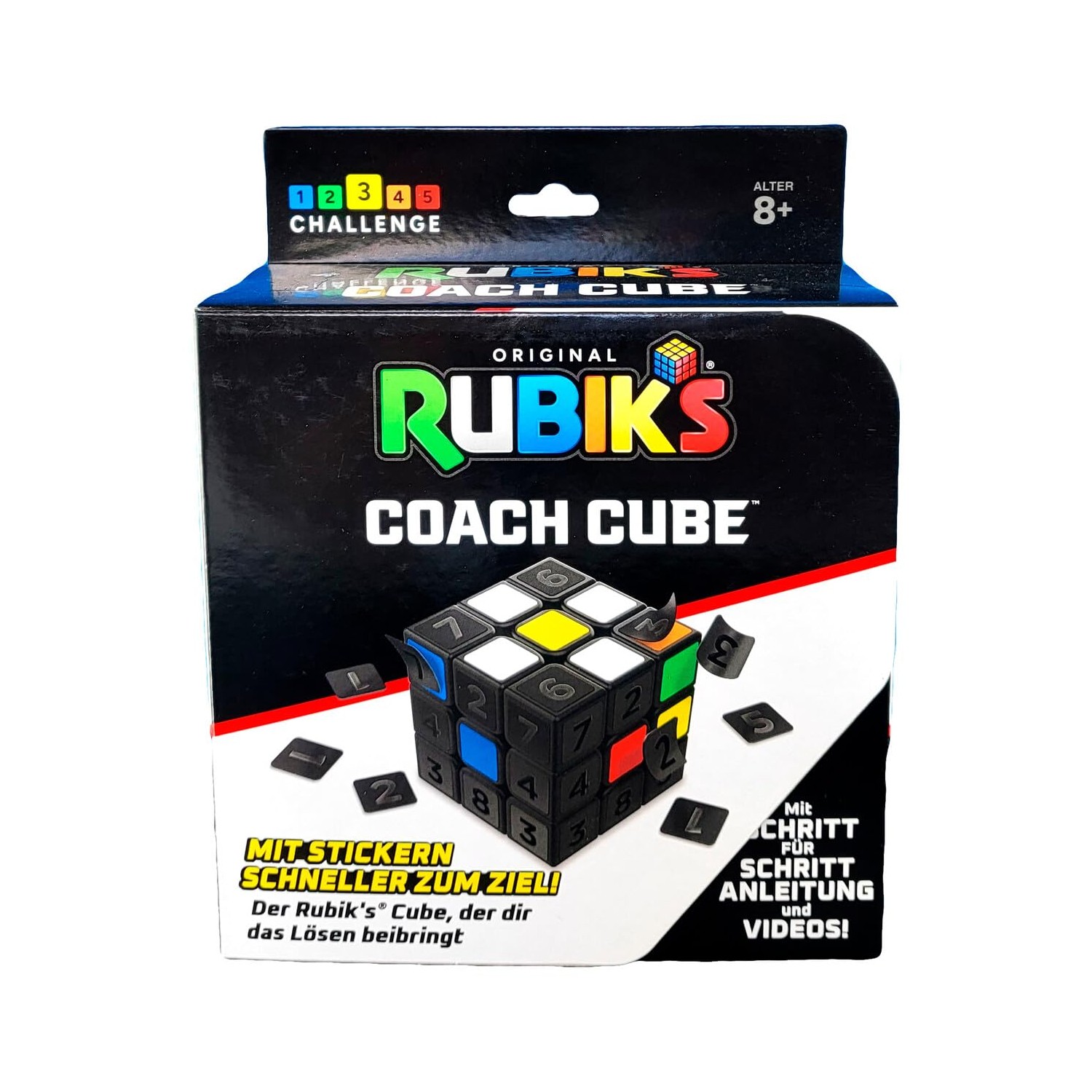 Rubik's Cube, Coach Cube, 3 x 3 Learning Cube with Stickers, for Step ...