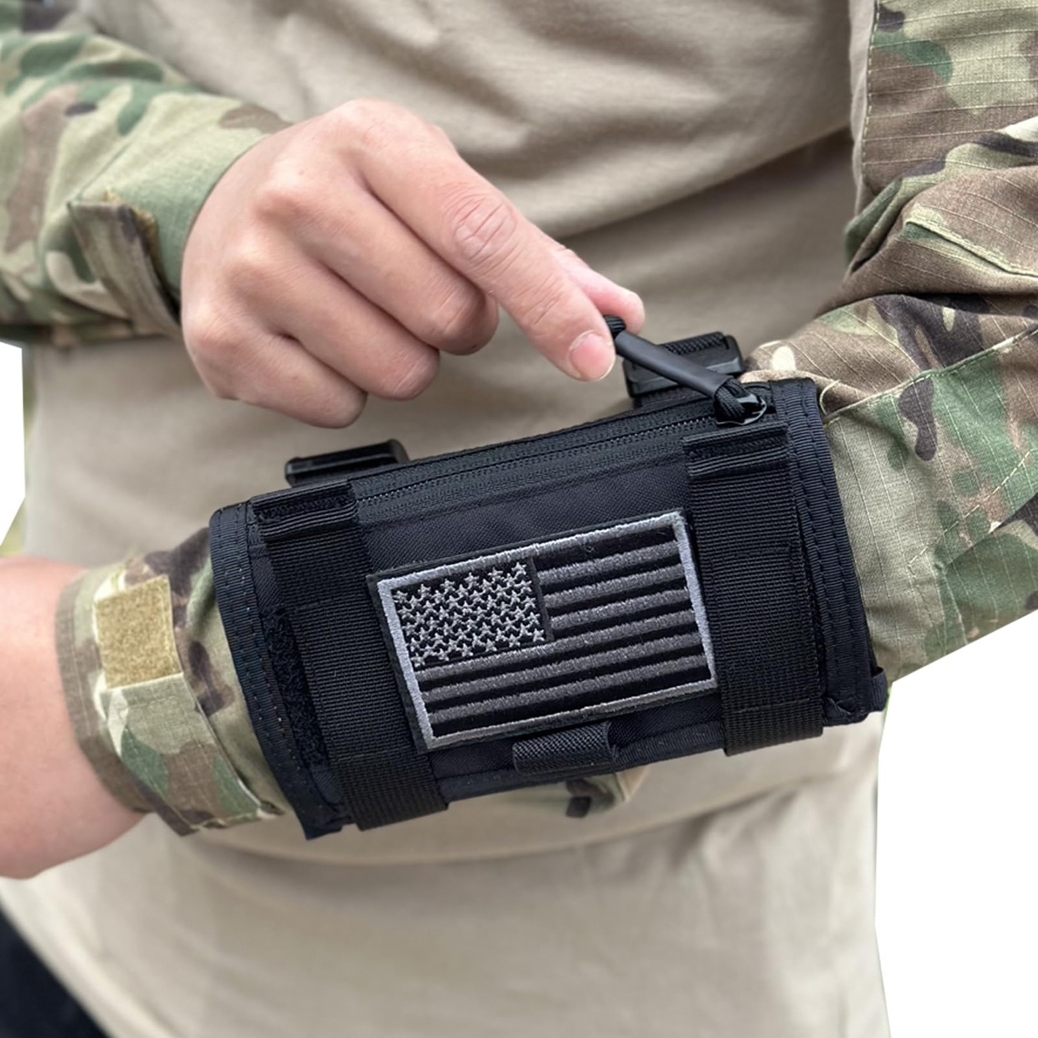 Tactical Arm Sleeve Map Pouch Case Documets Holder Wrist Case Wrist Map ...