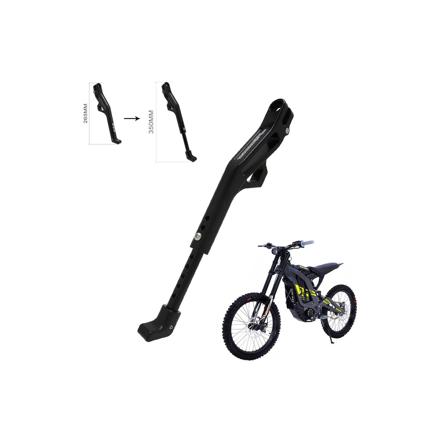 JFG RACING Sur Ron Kickstand,Motorcycle Kick Stand Side Aluminum Alloy ...