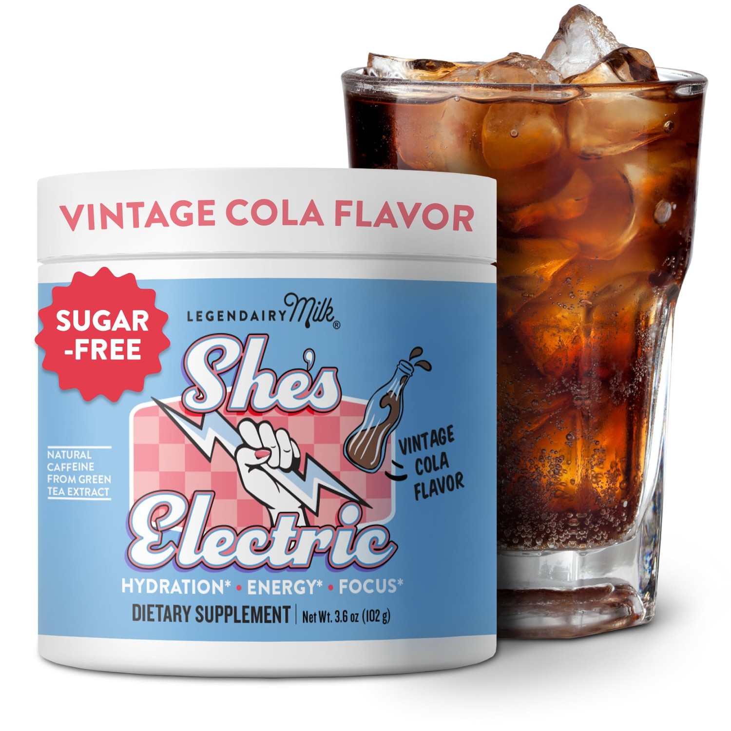 Legendairy Milk She’s Electric - Cola Energy Powder Clean Energy ...