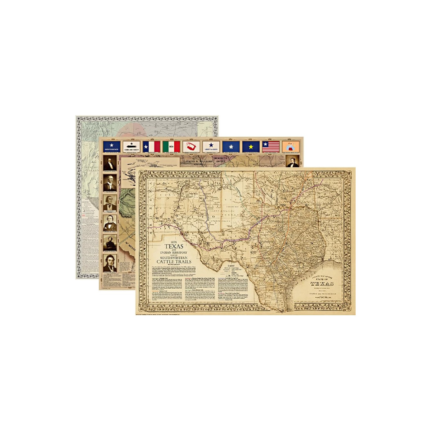 Texas History - 3 Map Classroom Bundle - Includes a Texas Revolution ...