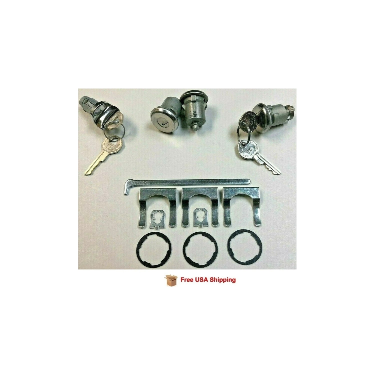 Hydro-E-Lectric Fits 1968 Corvair Ignition, Door & Trunk Lock Set with ...