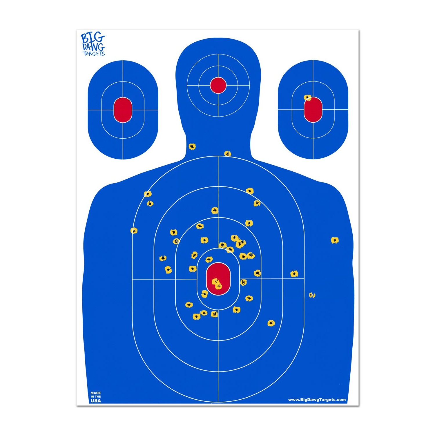 Big Dawg Targets - 18 X 24 Inch Blue Silhouette Reactive Splatter ...