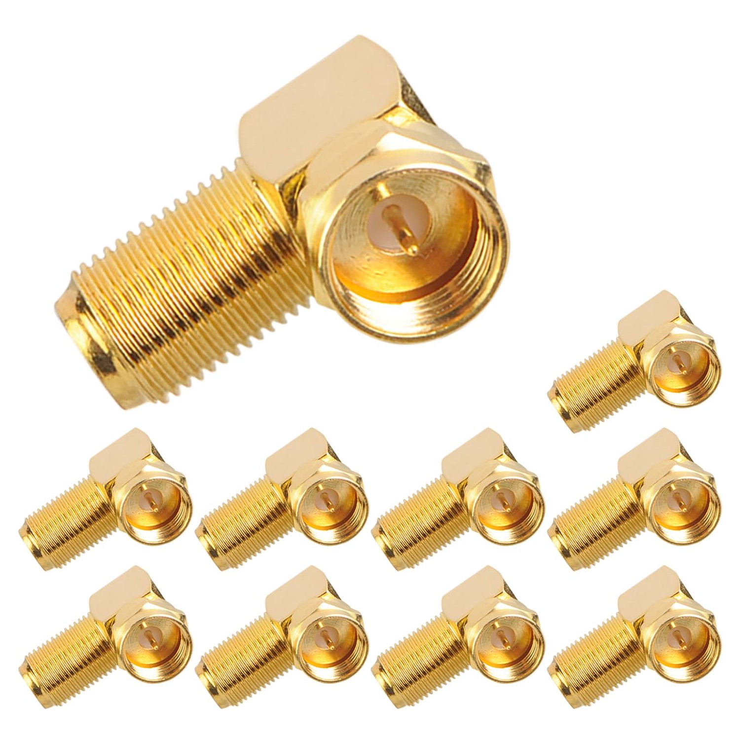 VCE 90 Degree Coaxial Connector, L Shaped Coaxial Cable Connector for ...