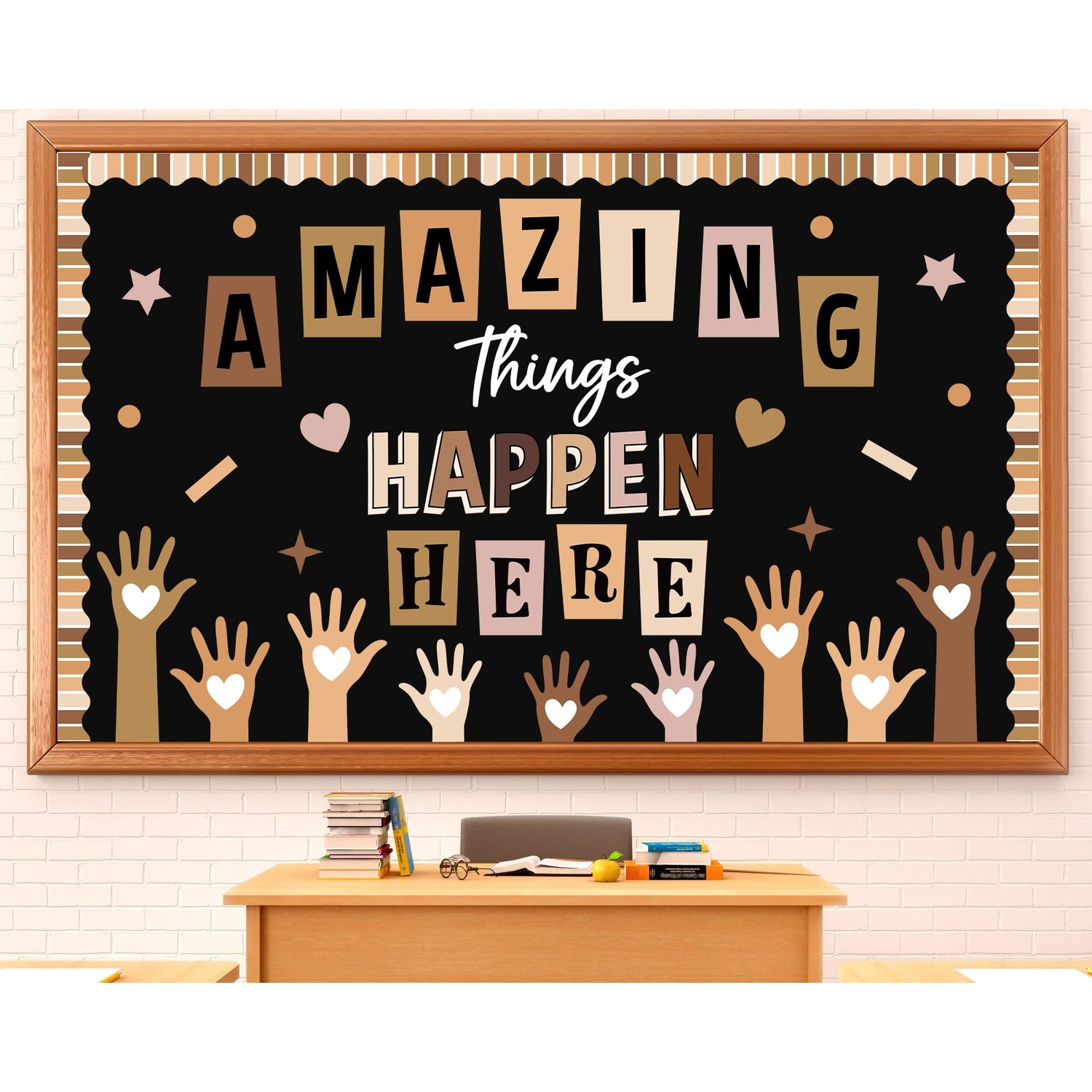gisgfim Welcome Amazing Bulletin Board Decorations Set Neutral Boho ...