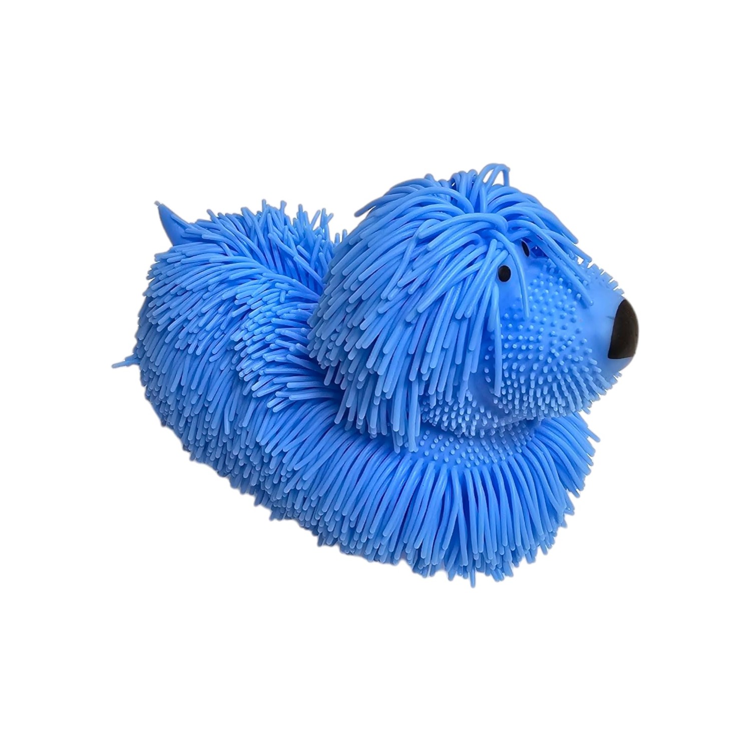 Zugar Land Soft Shaggy Puffer Dog Toy (1 Blue) (8" x 5") Filled with ...