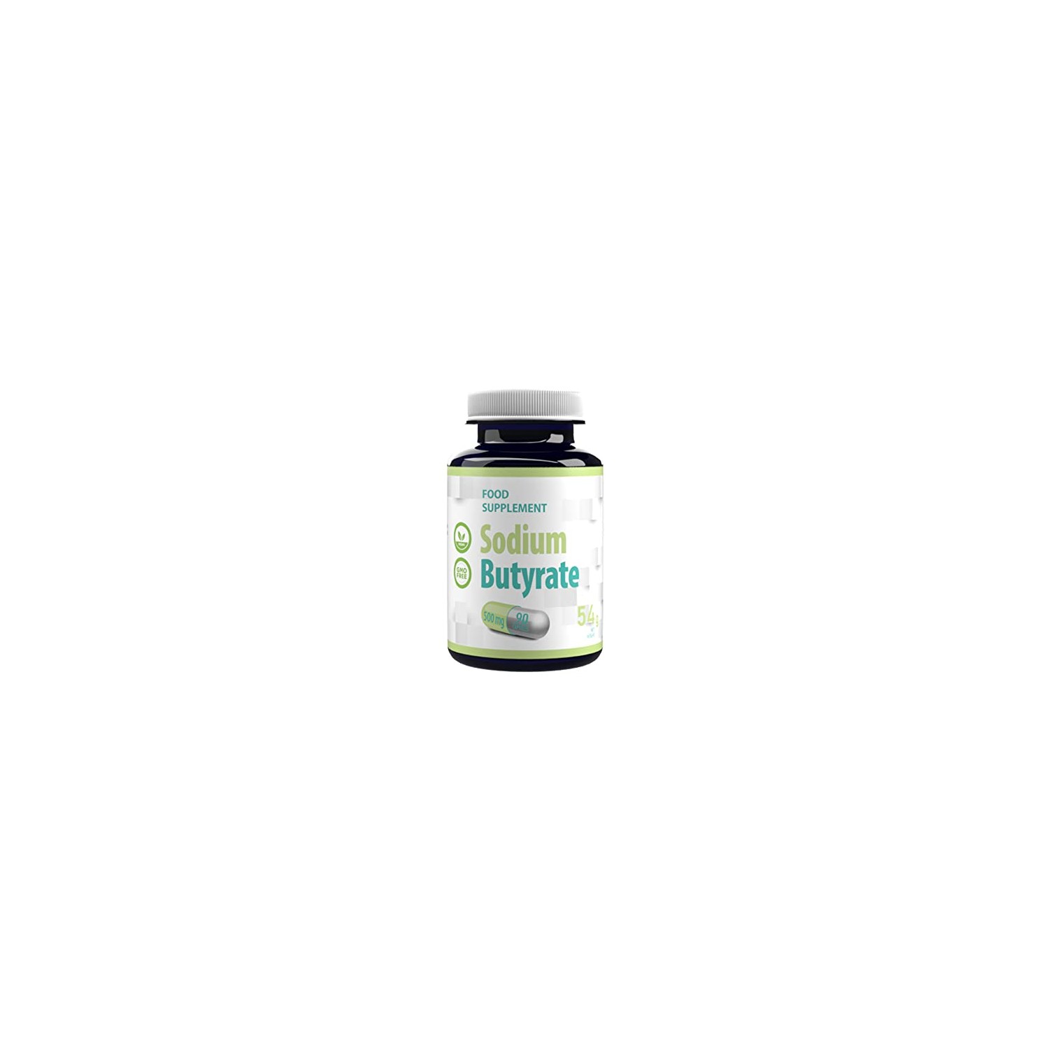 Hepatica Sodium Butyrate 500mg 90 Vegan Capsules 385mg Butyric Acid ...