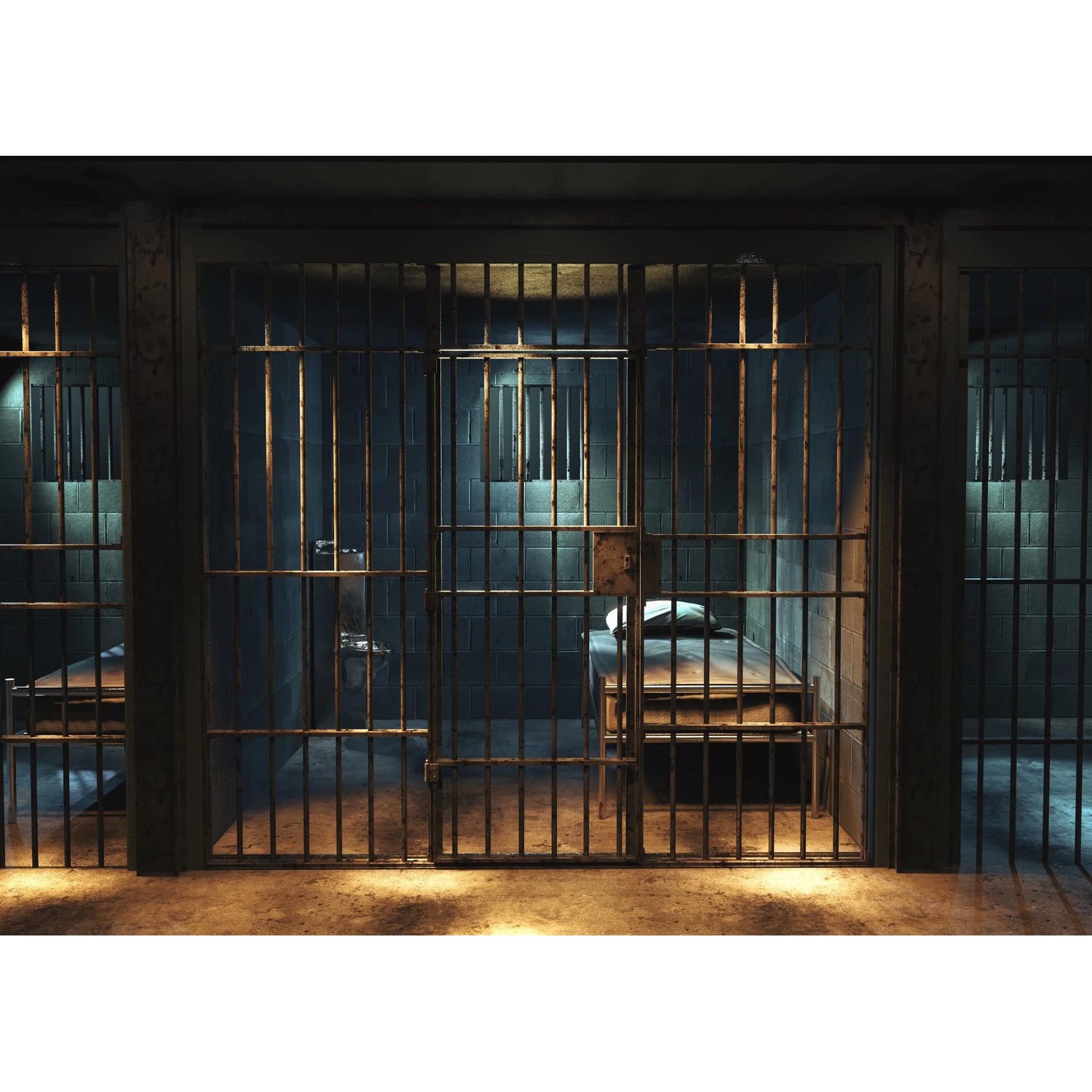 Loccor Prison Backdrop 7x5ft Fabric Jail Cell Backdrop Forbidden Room ...