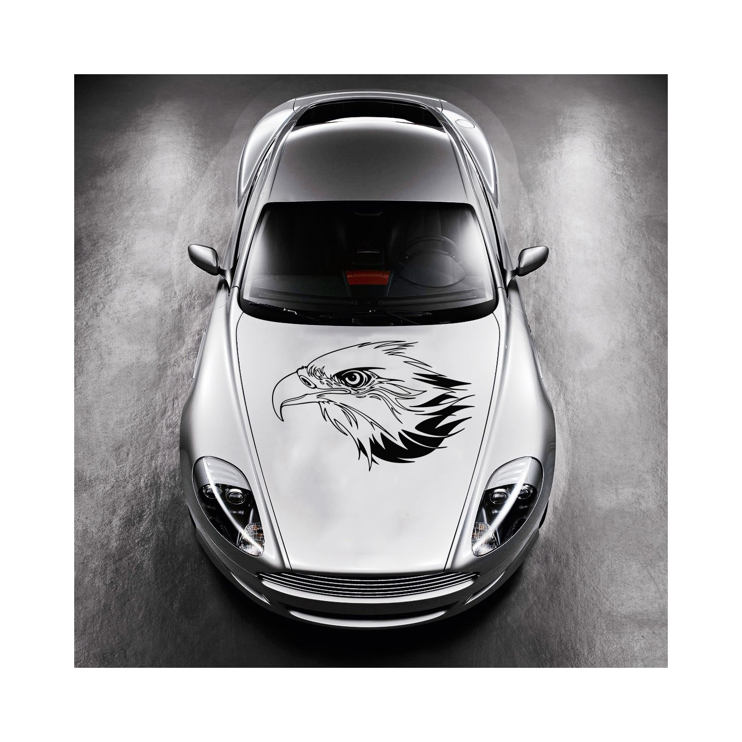 Vinyl Decals for Car Hood Animal Flaming Tribal Eagle Bird Wings ...