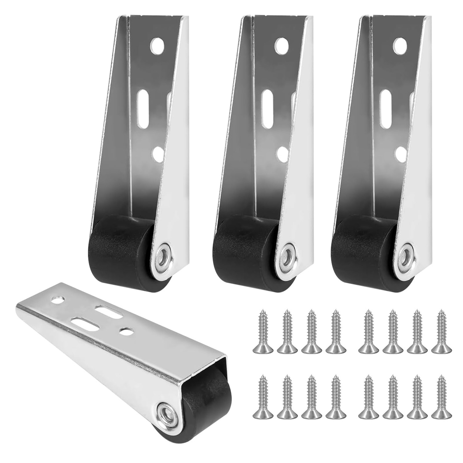 Pack of 4 Mini Castors for Furniture, Small Castors for Furniture ...