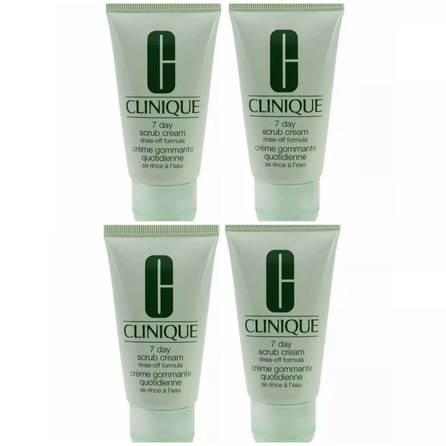 Clinique 4x Clinique 7 Day Scrub Cream Exfoliate 1oz/30ml each Travel ...
