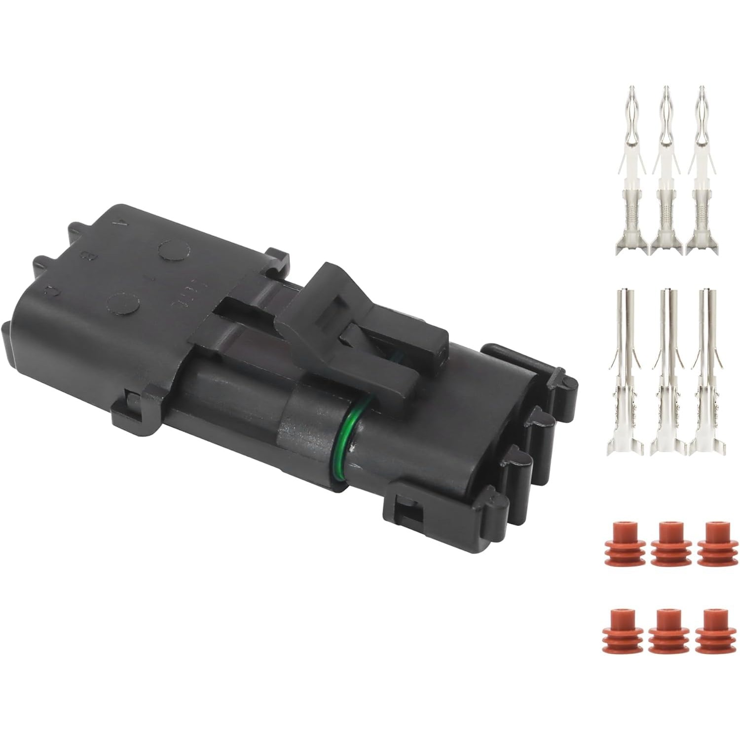 HISports 3 Pin Waterproof Electrical Wire Connector Terminal Plug ...