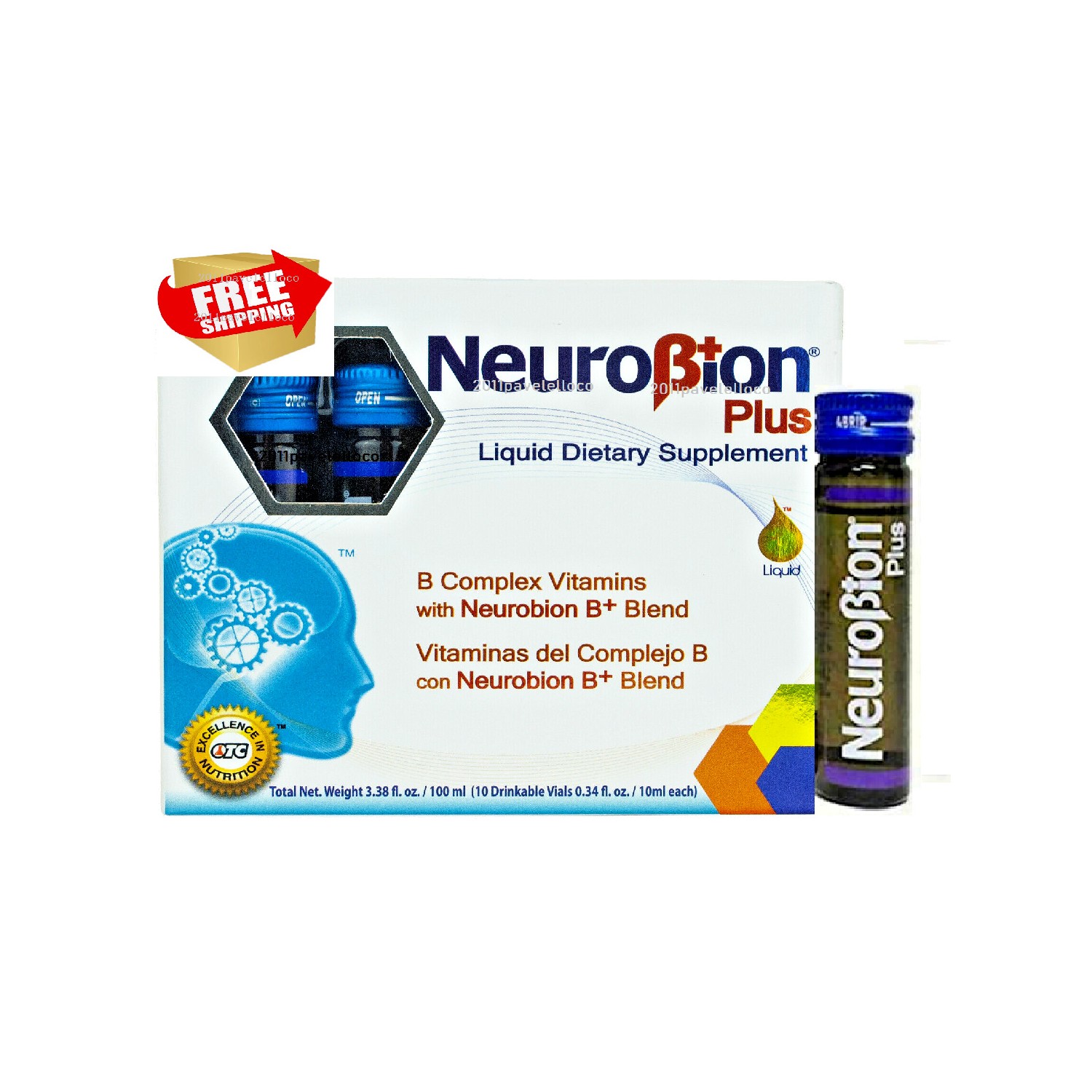 Neurobion Plus Liquid (10 Drinkable Vials) B Complex, Vitaminas del ...