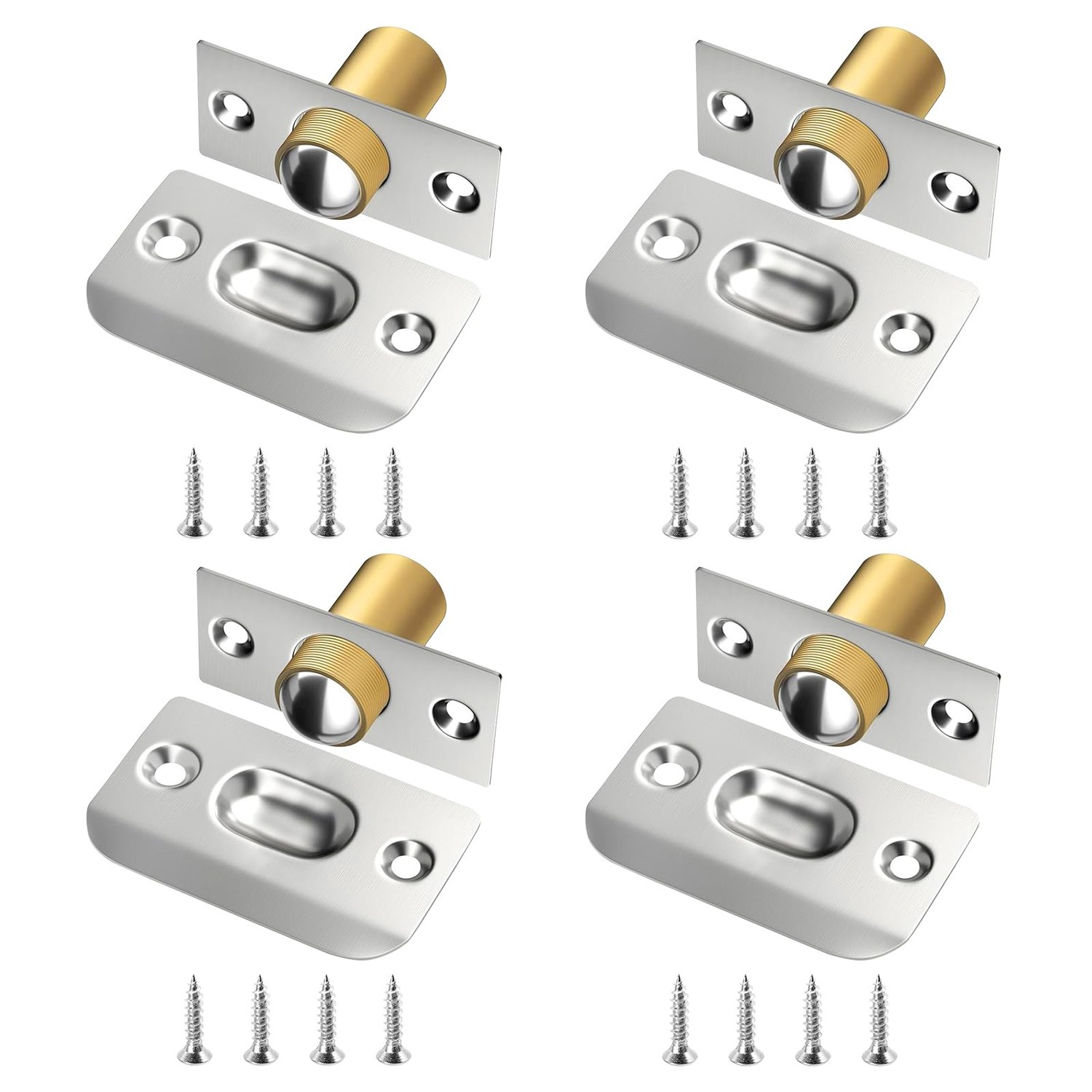 4 Pack Roller Door Catch for Internal Door, Ball Door Latch Heavy Duty ...