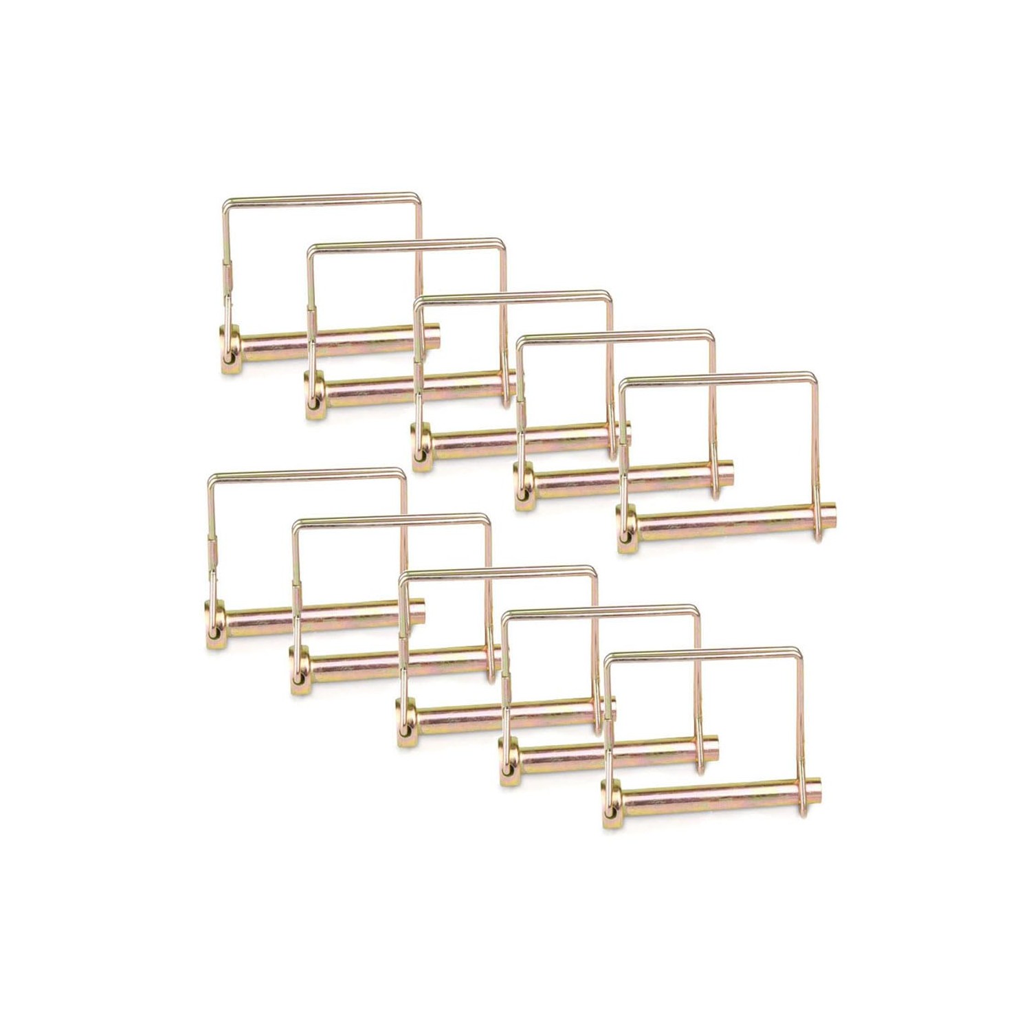 Comonc 10 PCS 1/4 Square Bail PTO Lock Pin Square Pto Pin Shaft Locking ...