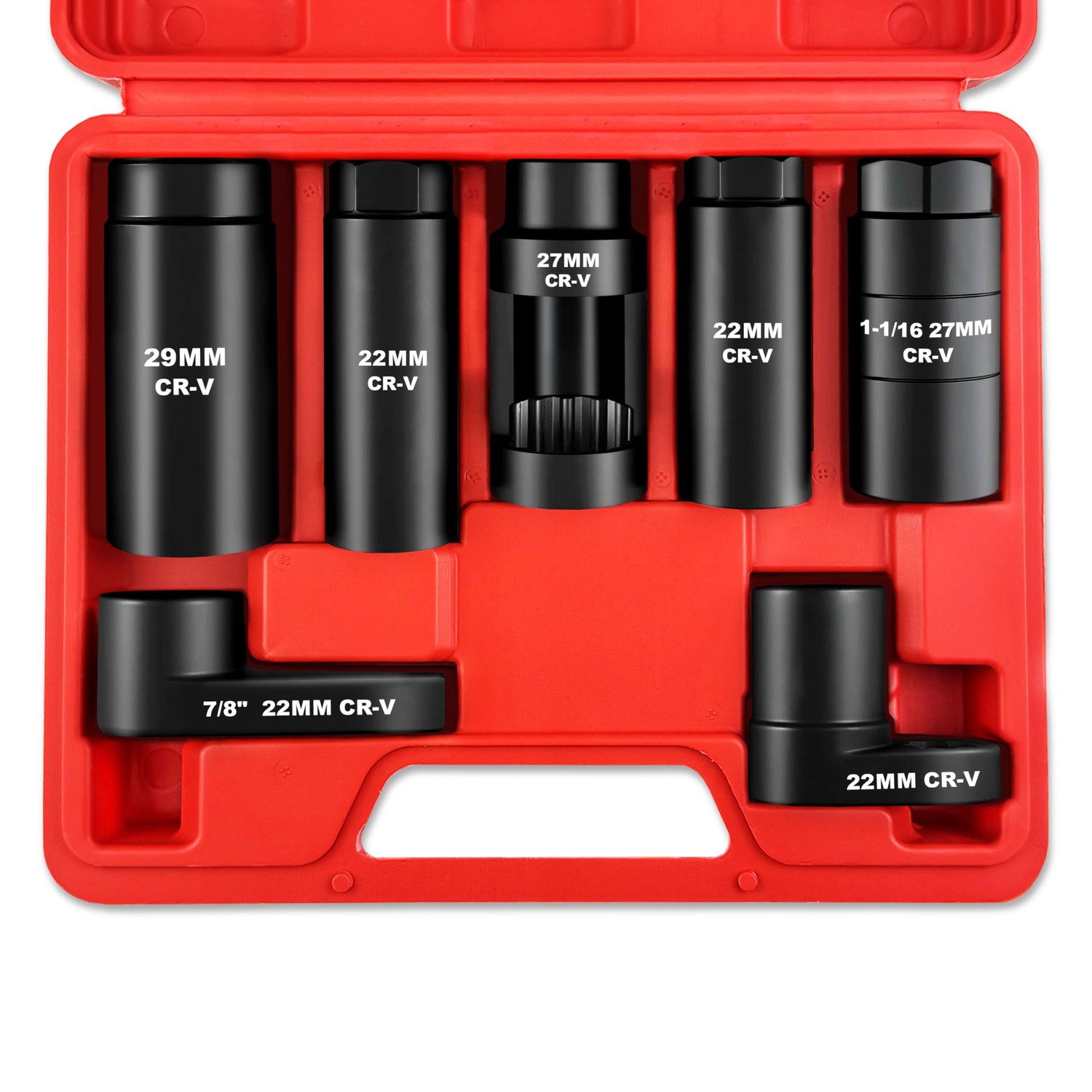 WETT Oxygen Sensor Socket Set, 7-Piece Oil Pressure Sensor Removal Tool ...
