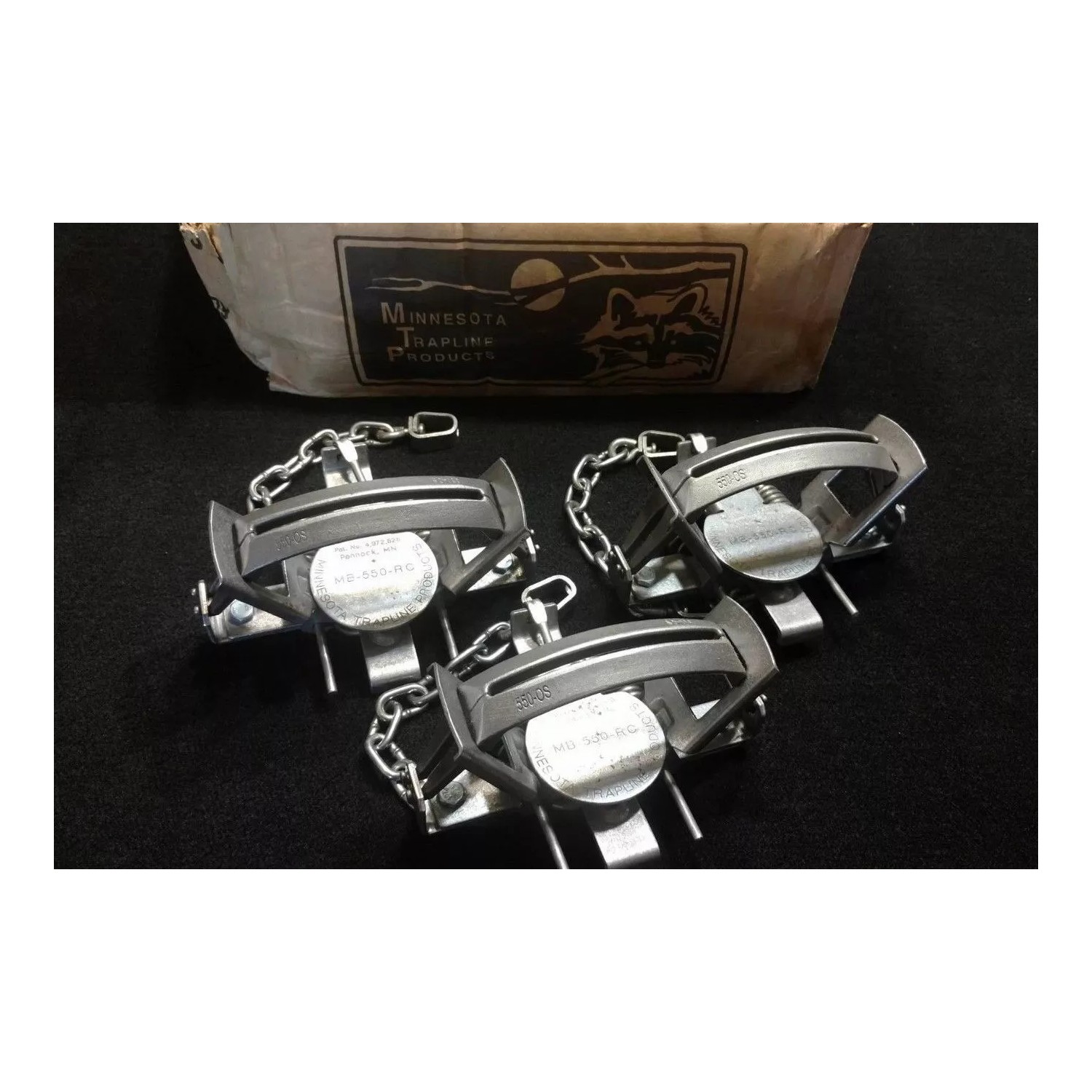 Minnesota Trapline Products 3 MB 550-RC TRAP OFFSET CAST JAW'S 2 COIL ...