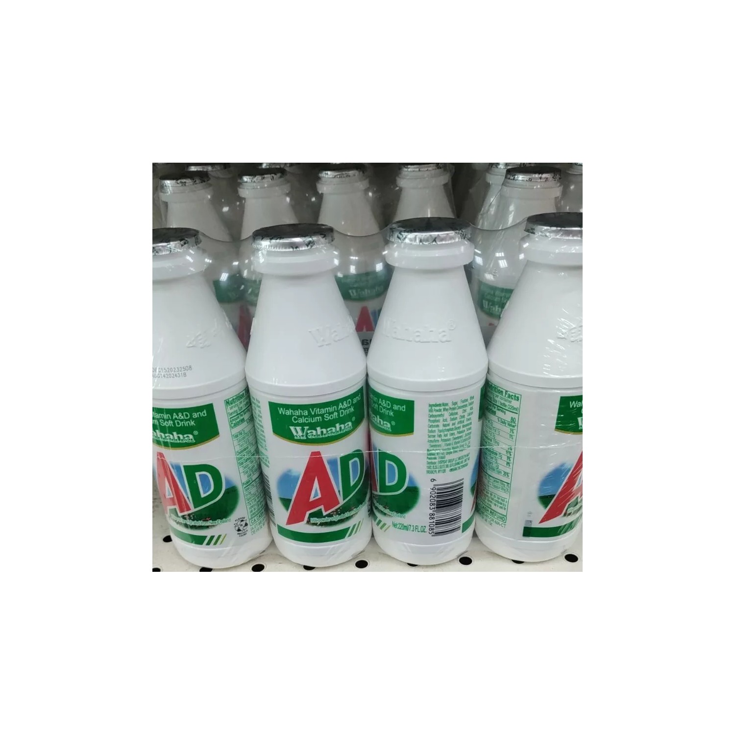WAHAHA (24 Bottle) WAHAHA Vitamin AD and Calcium Nutrition Milk Drink ...