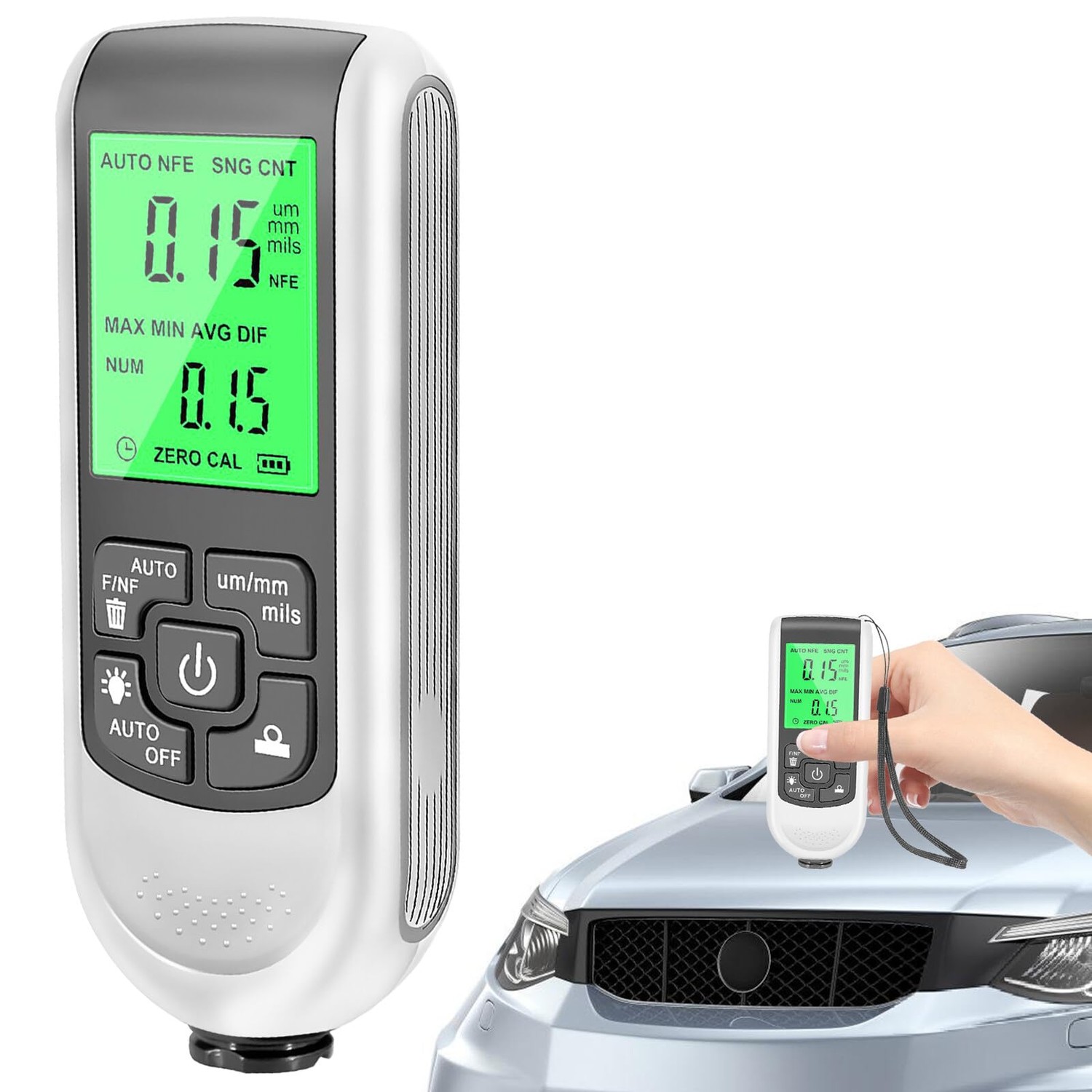 Car Paint Gauge: Paint Thickness Gauge for Car Coating Thickness Gauge ...