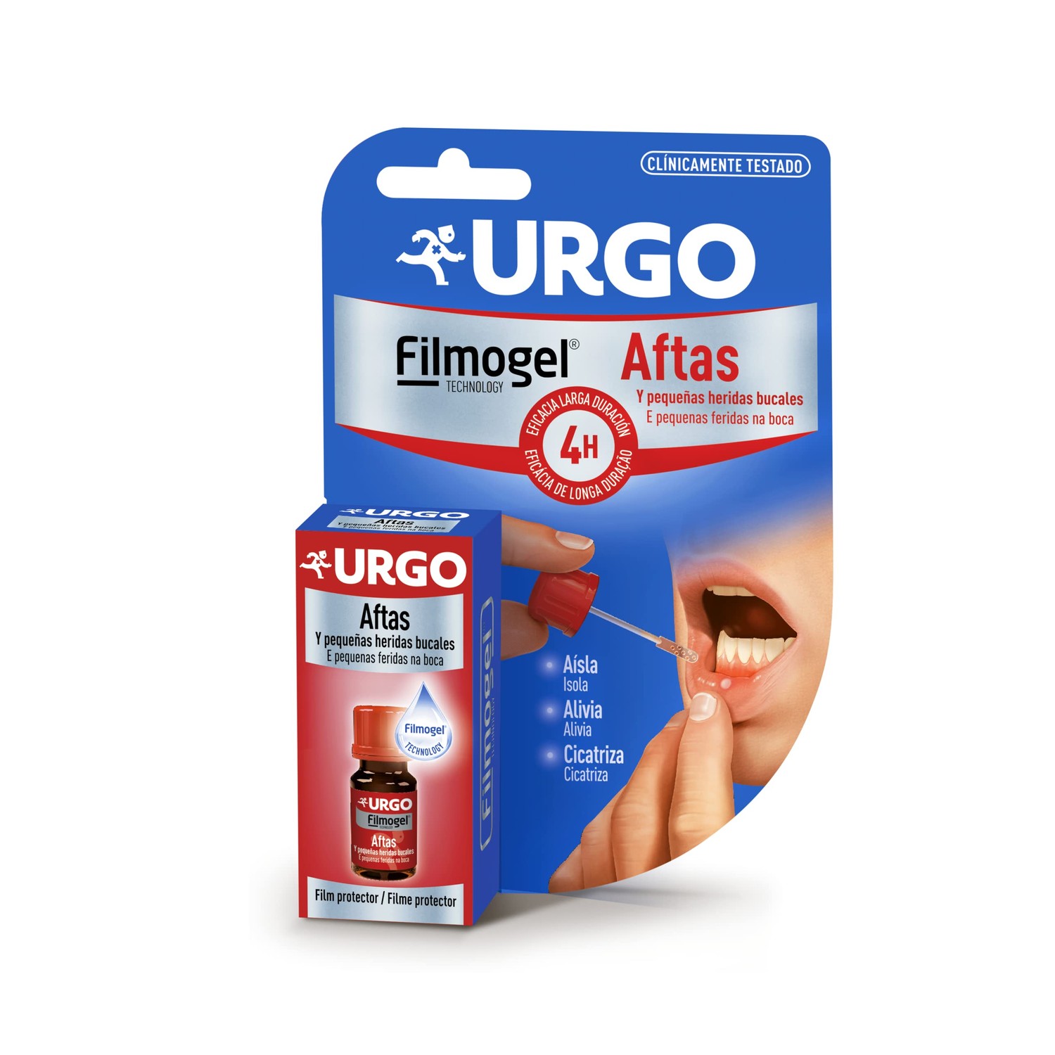 Urgo - Aftas Film Gel - Tratamiento de aftas y pequeñas heridas bucales ...