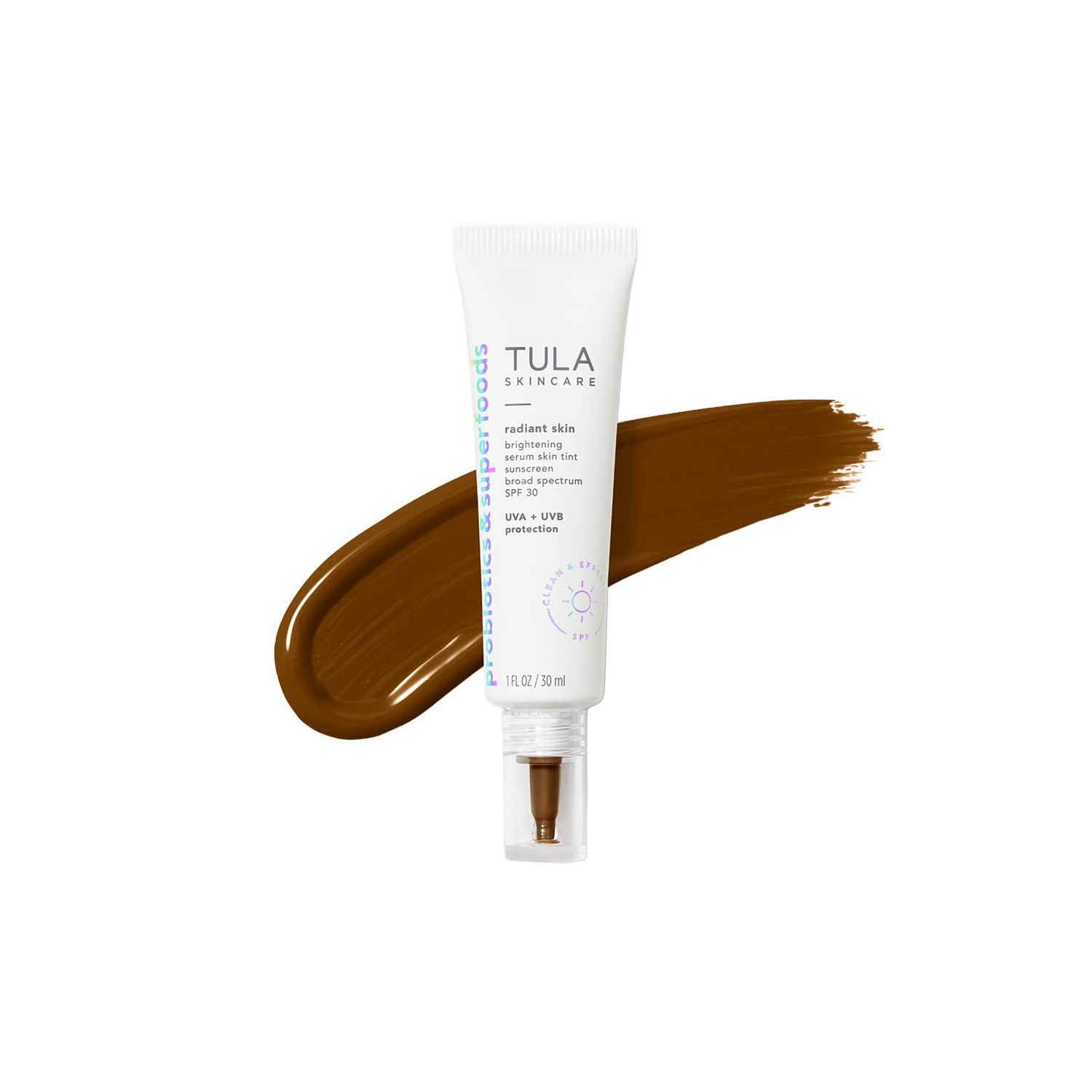 TULA Skin Care Radiant Skin Brightening Serum Skin Tint SPF-Facial ...