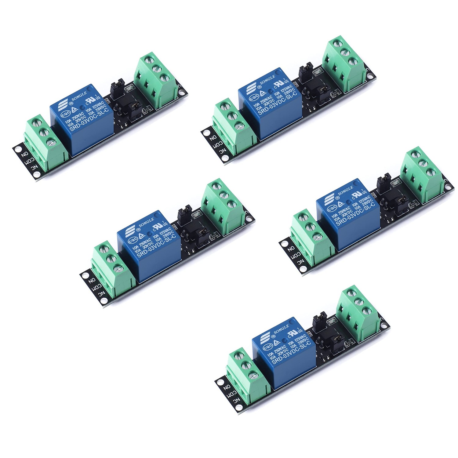 Teyleten Robot DC 1 Channel Optocoupler 3V/3.3V Relay High Level Driver ...