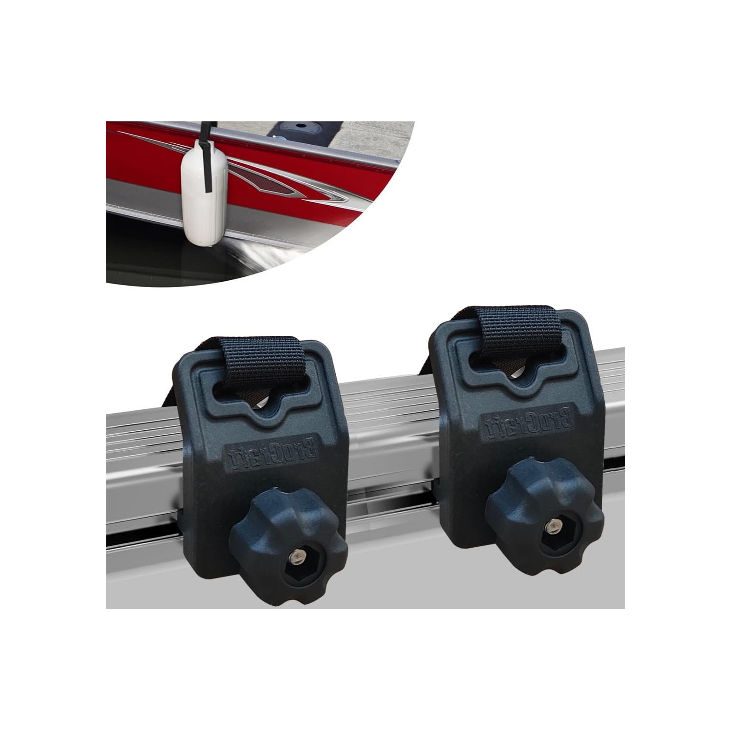 Brocraft Boat Track System Fender Holder/Bumper Hanger/Fender Cam Cleat ...