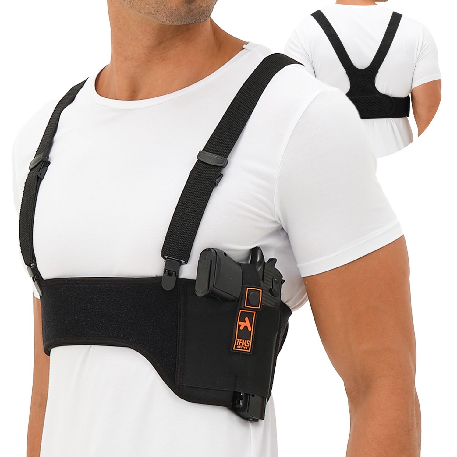 Tems Active Shoulder Holster for Concealed Carry – Concealed Chest ...