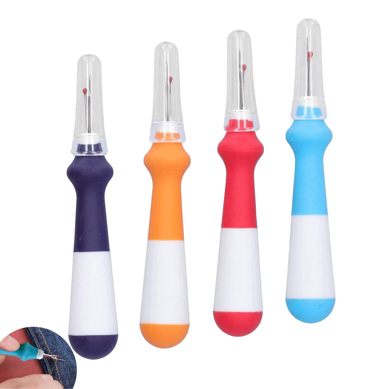 4 Pack Multicolor Seam Ripper Unpicker Sewing Tool Stitch Unpicker with ...