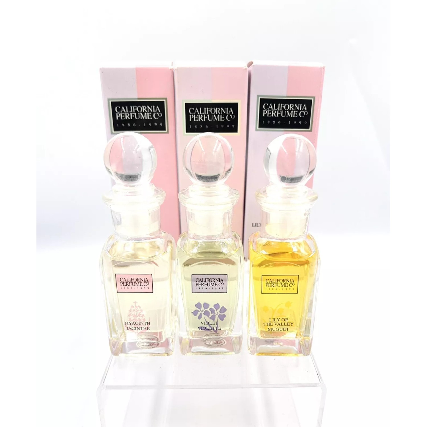 Avon Set 3 Avon California Perfume Co Hyacinth, Violet & Lily Of Valley ...