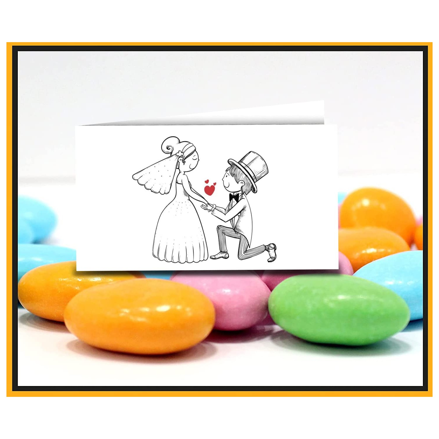 Wedding Favour Cards for Bride and Groom - Paper Towel Cards, Wedding ...