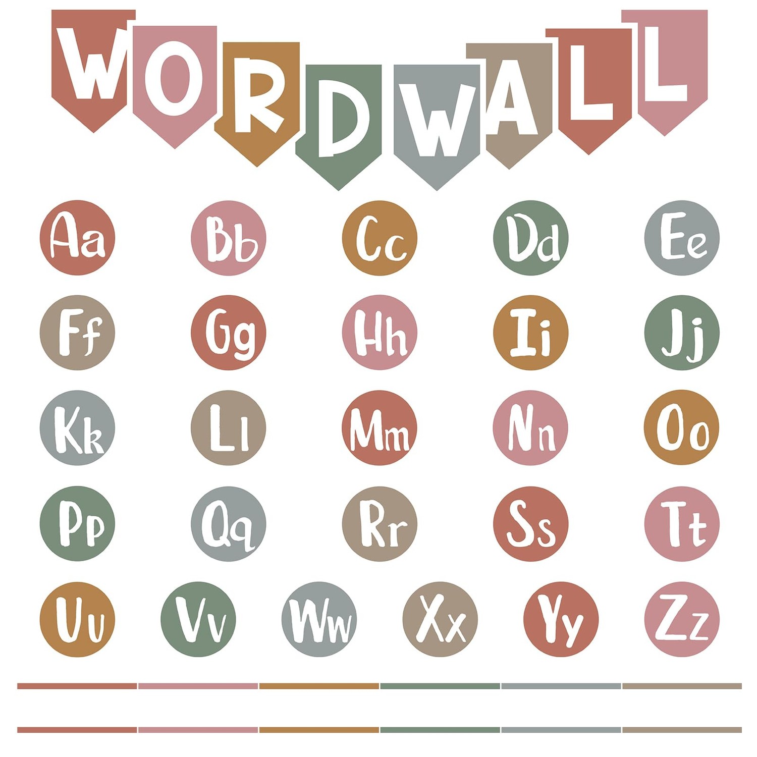 124 Pieces Word Wall Bulletin Board Set Boho Word Wall Letters Alphabet ...