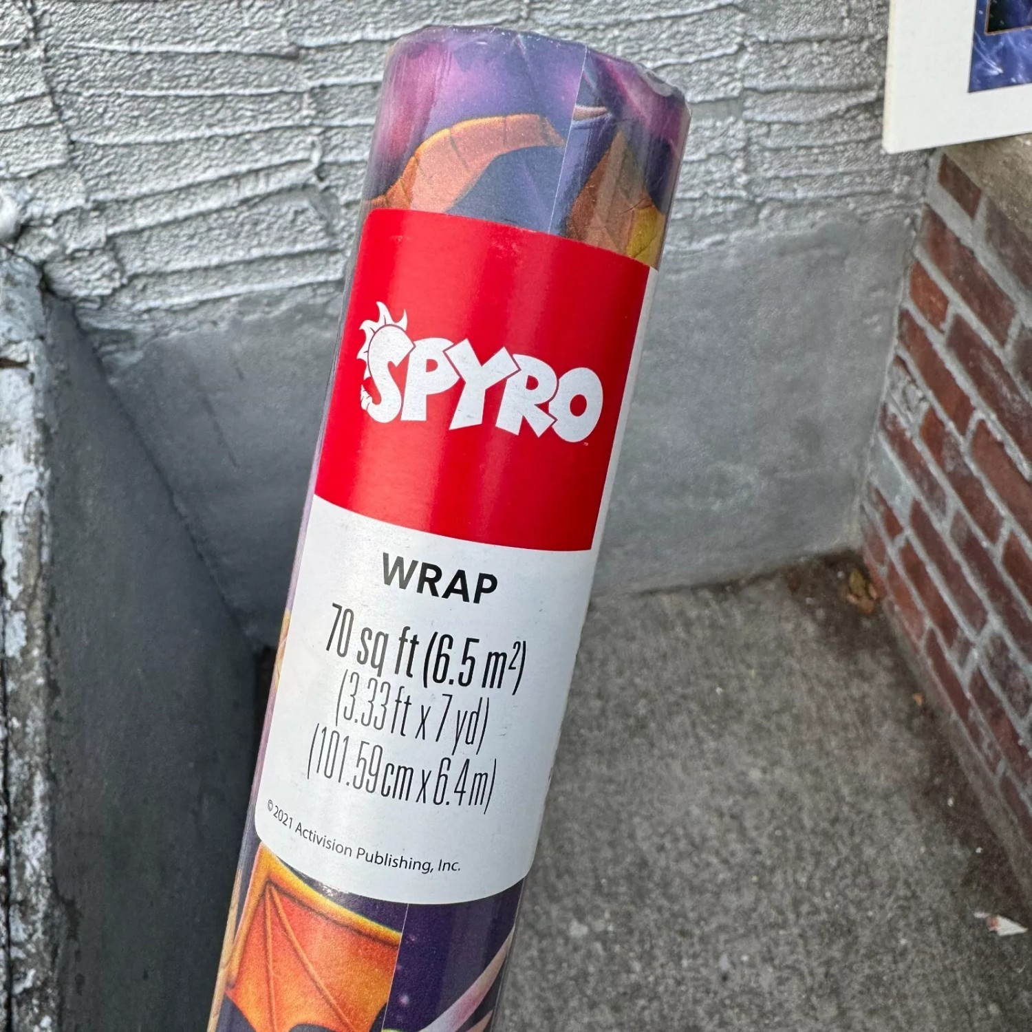 Playstation 1 Roll Spyro the Dragon Nintendo Christmas Gift Wrapping ...