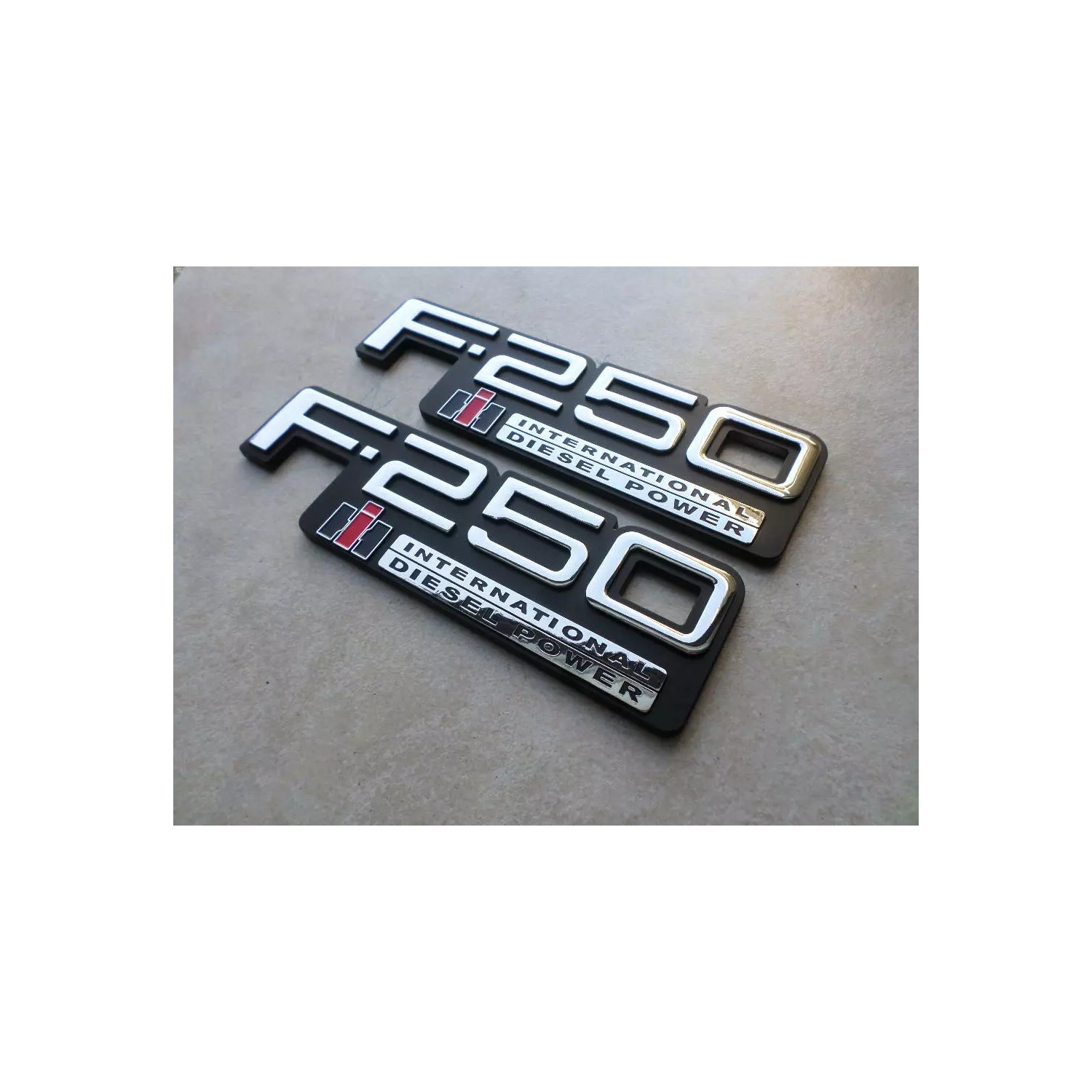 Ford 2X NEW Ford F-250 International Diesel Power TEWOBSF250 Nameplates ...