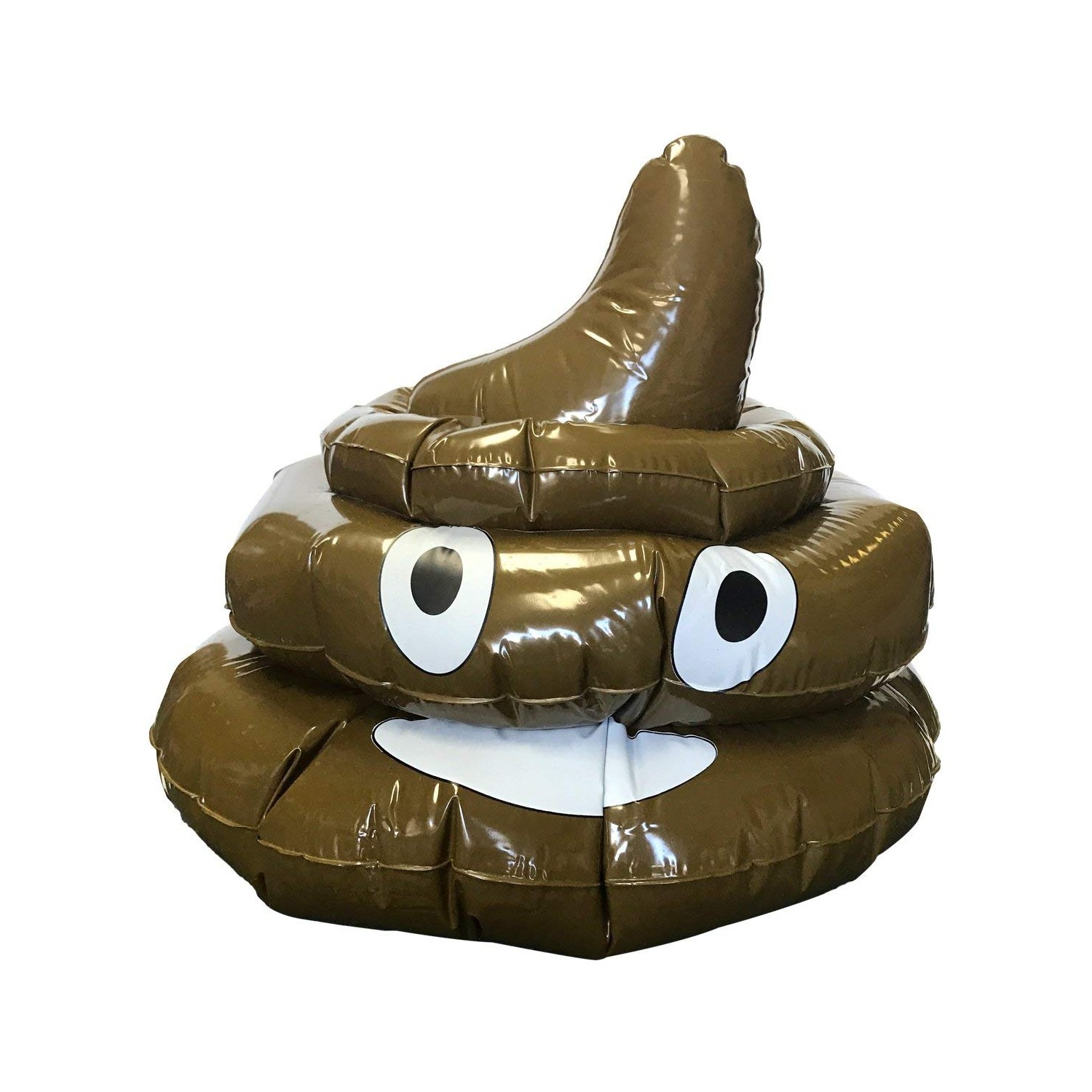 Inflatable Emoji Poop - Smiling Poop Emoticon Decor Pool Float, 2 Feet ...