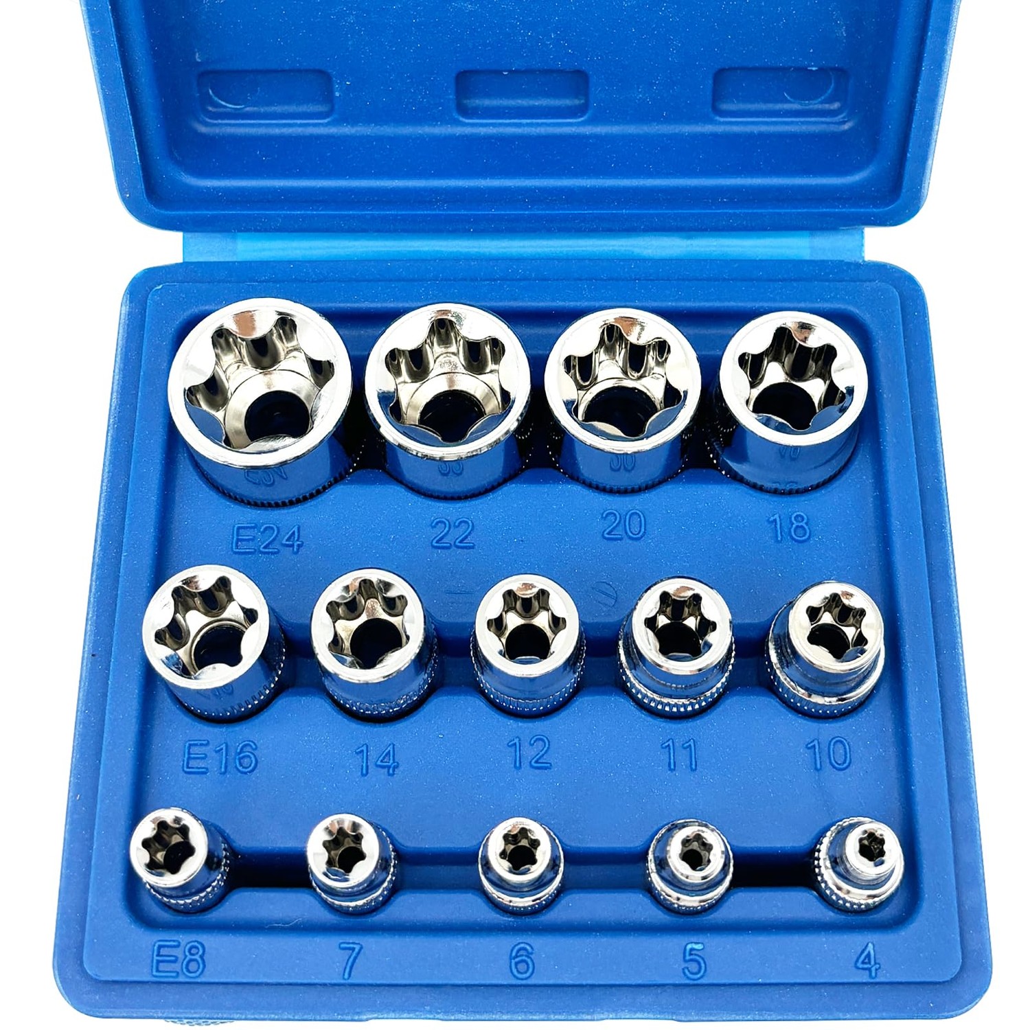THIKPO 14-Piece Torx Socket Set E Profile Socket Spanner Set External ...
