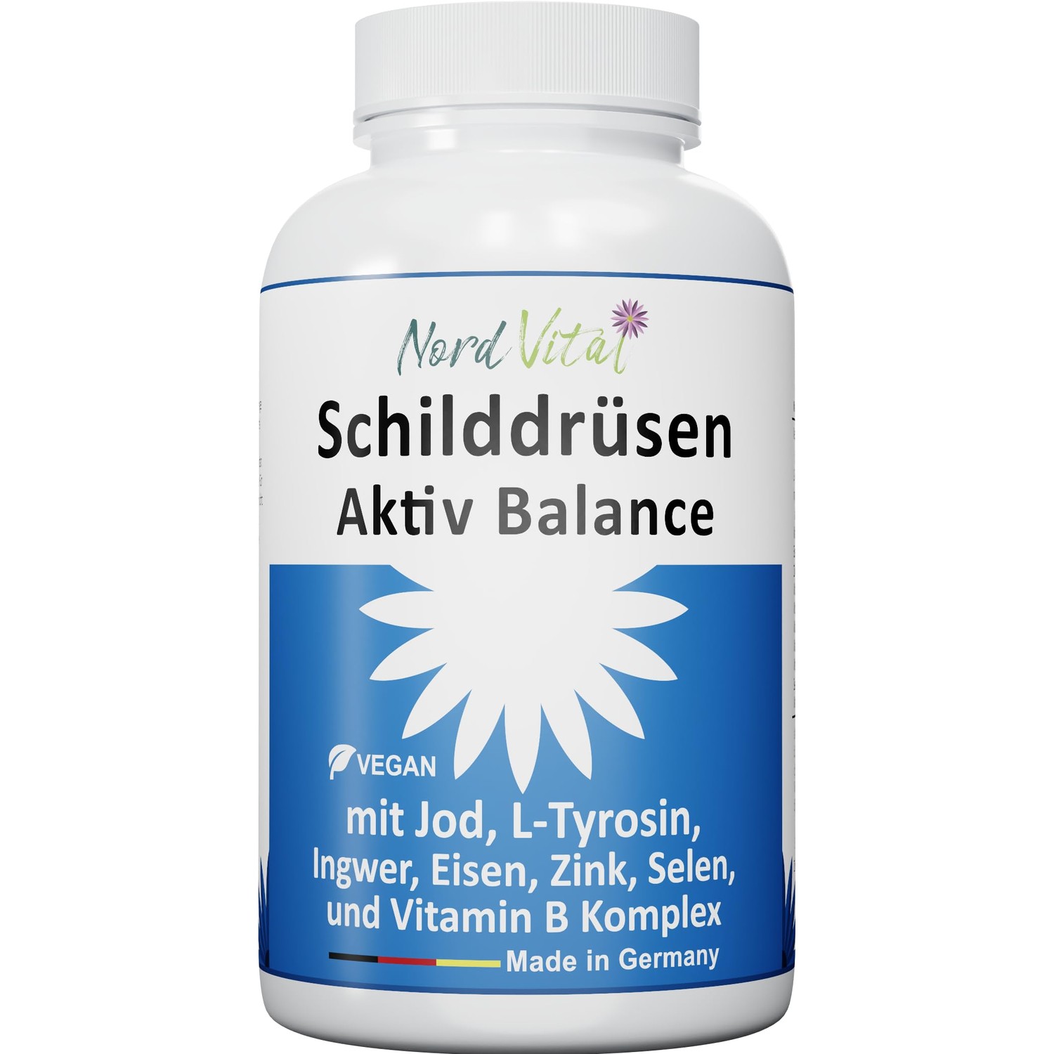 Thyroid Active Balance 13-in-1 Complex with Iodine, L-Tyrosine, Ginger ...