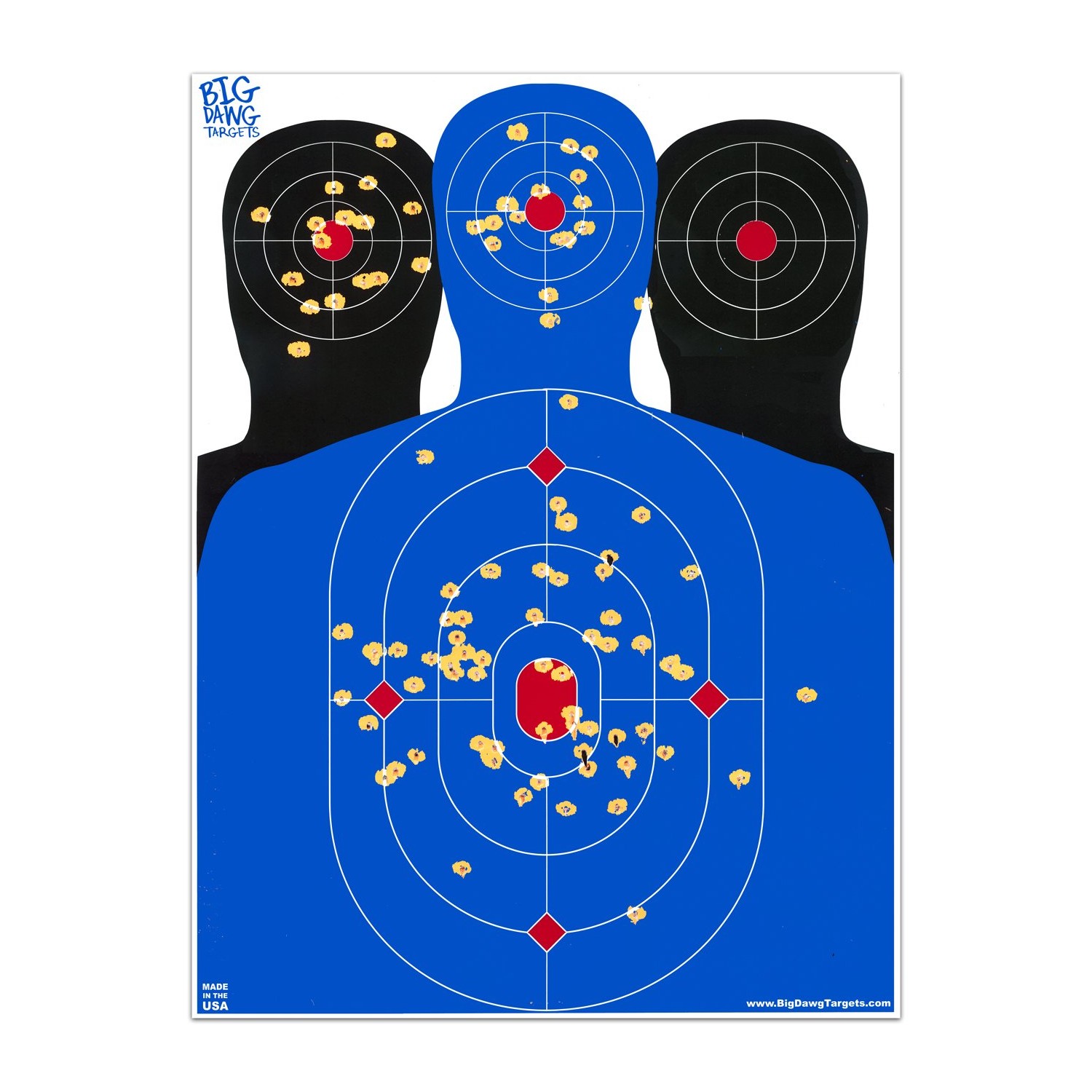 Big Dawg Targets - 18 X 24 Inch Triple Silhouette Reactive Splatter ...