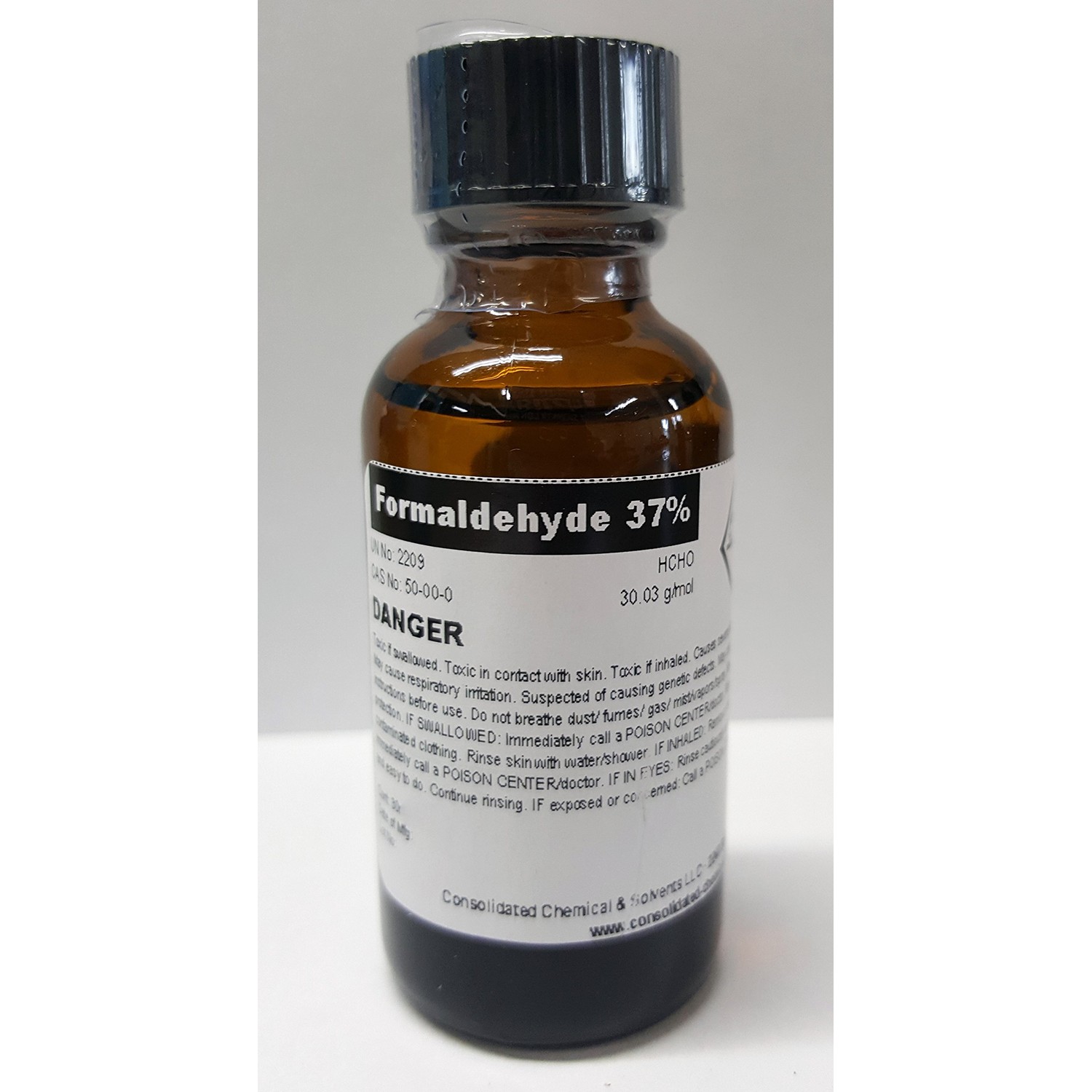 Formaldehyde 37% High Purity 120ml (4oz) Glass Bottle - ibspot.com