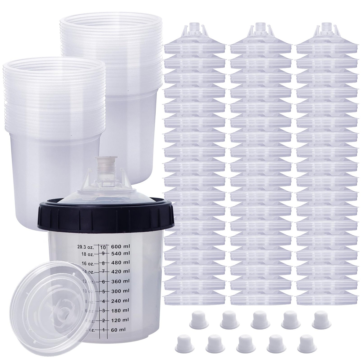 Disposable Paint Cups for Automotive Paint Gun，HVLP Paint Spray Paint ...