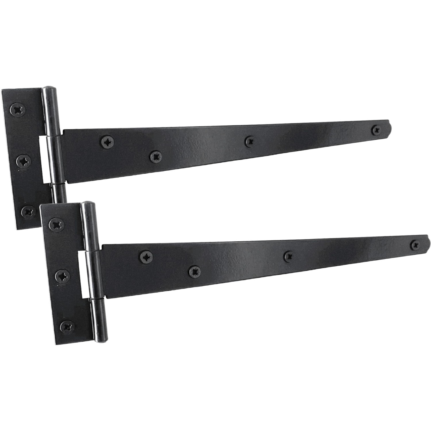 IRONTITE® 1 Pair Black T Hinges 250mm (10”), Gate Hinges for Wooden ...