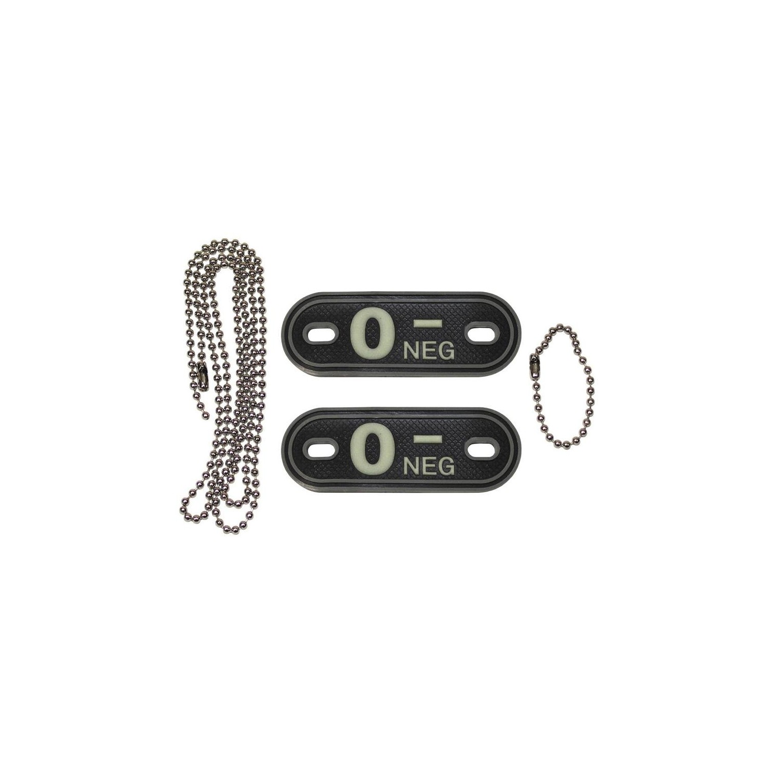 Copytec #20496 Dog Tag Blood Group 0 Negative German Army Emergency ...