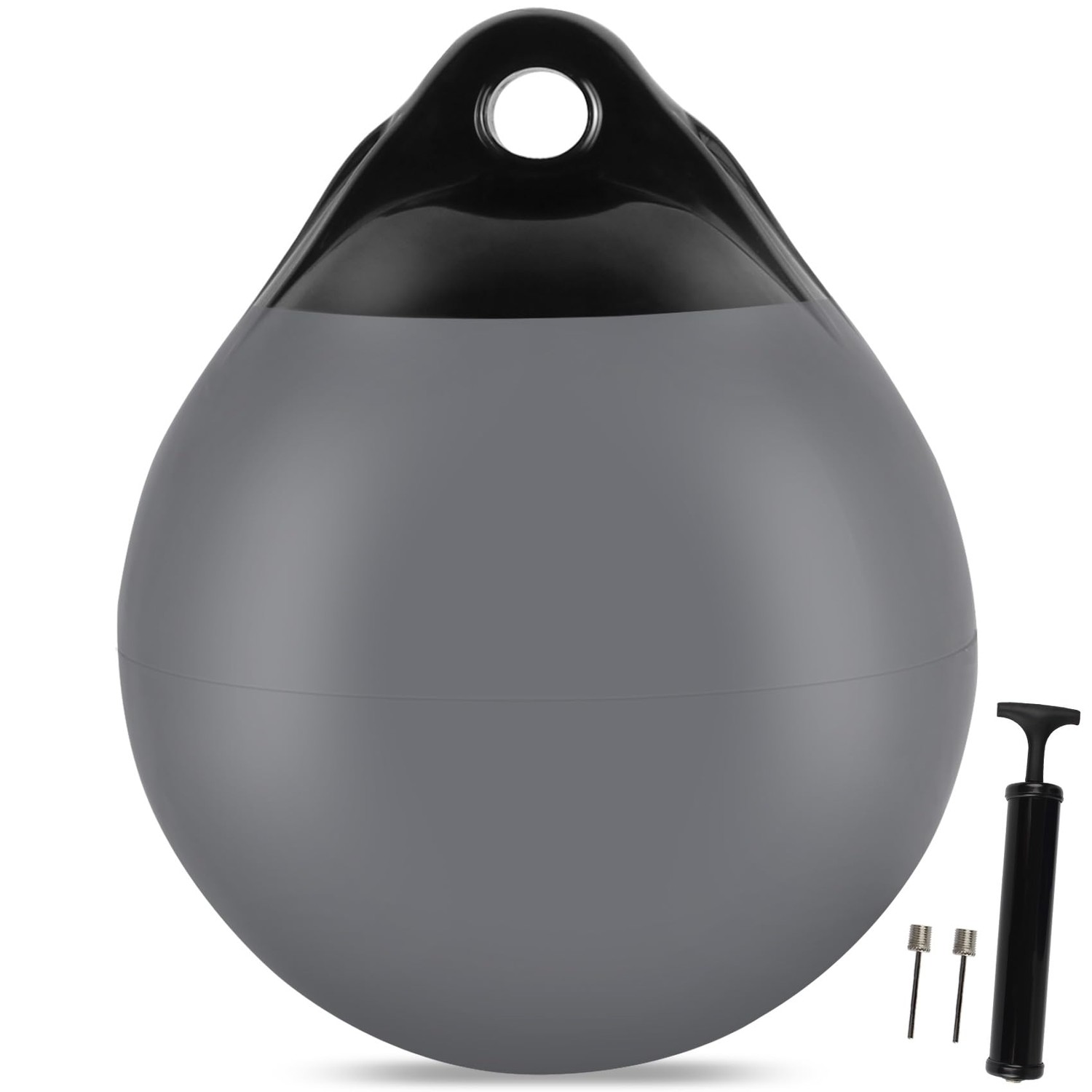 VEITHI 1 Pack 15 x 18 in Grey Mooring Buoy Boat Buoy Balls Anchor Buoy ...