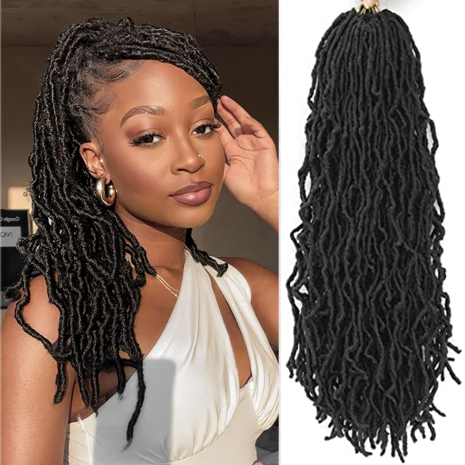 6 Packs Soft Locs Crochet Hair crochet locs Pre Looped 18 Inch Faux ...