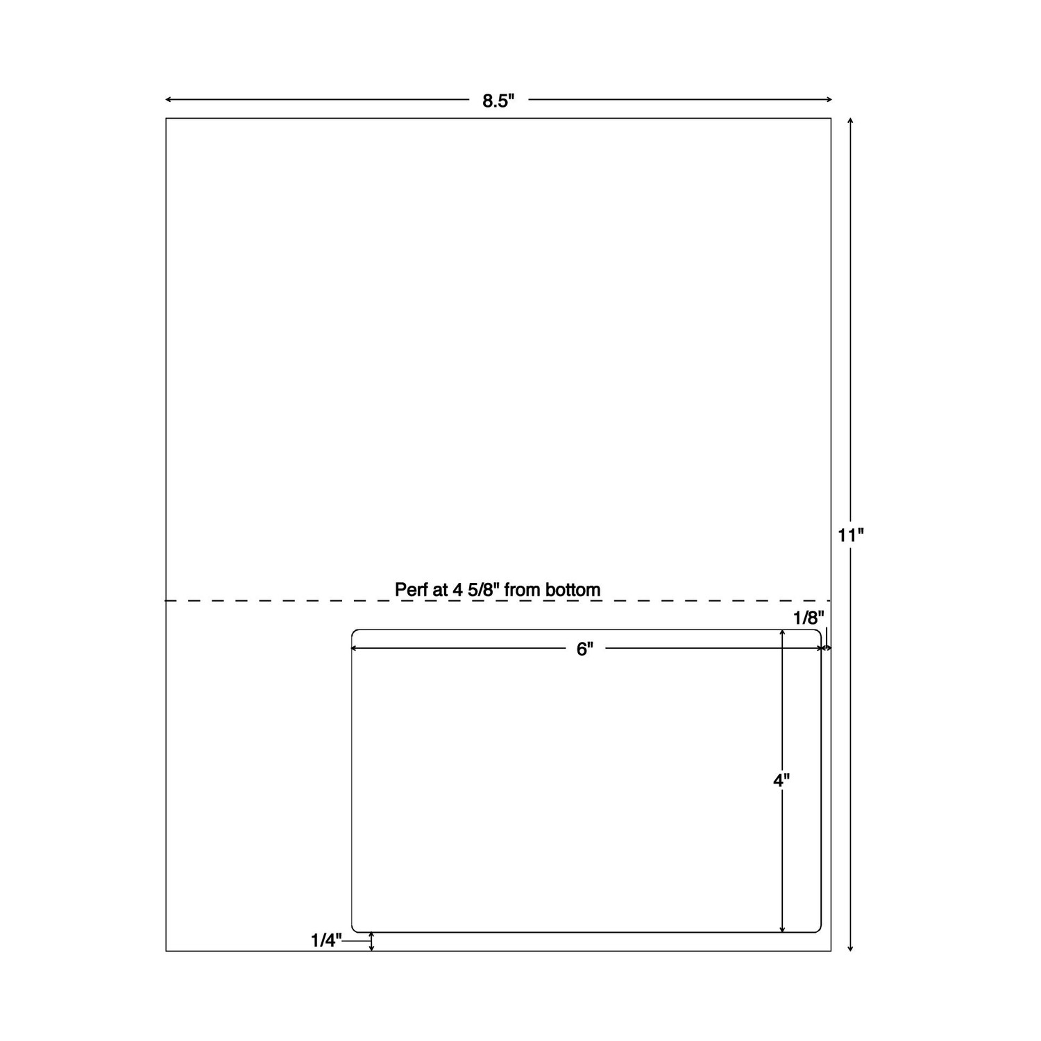 Tabbies Integrated Shipping Label with Tear Away Paper Receipt, Printable Sheet with Label, 6" W ...