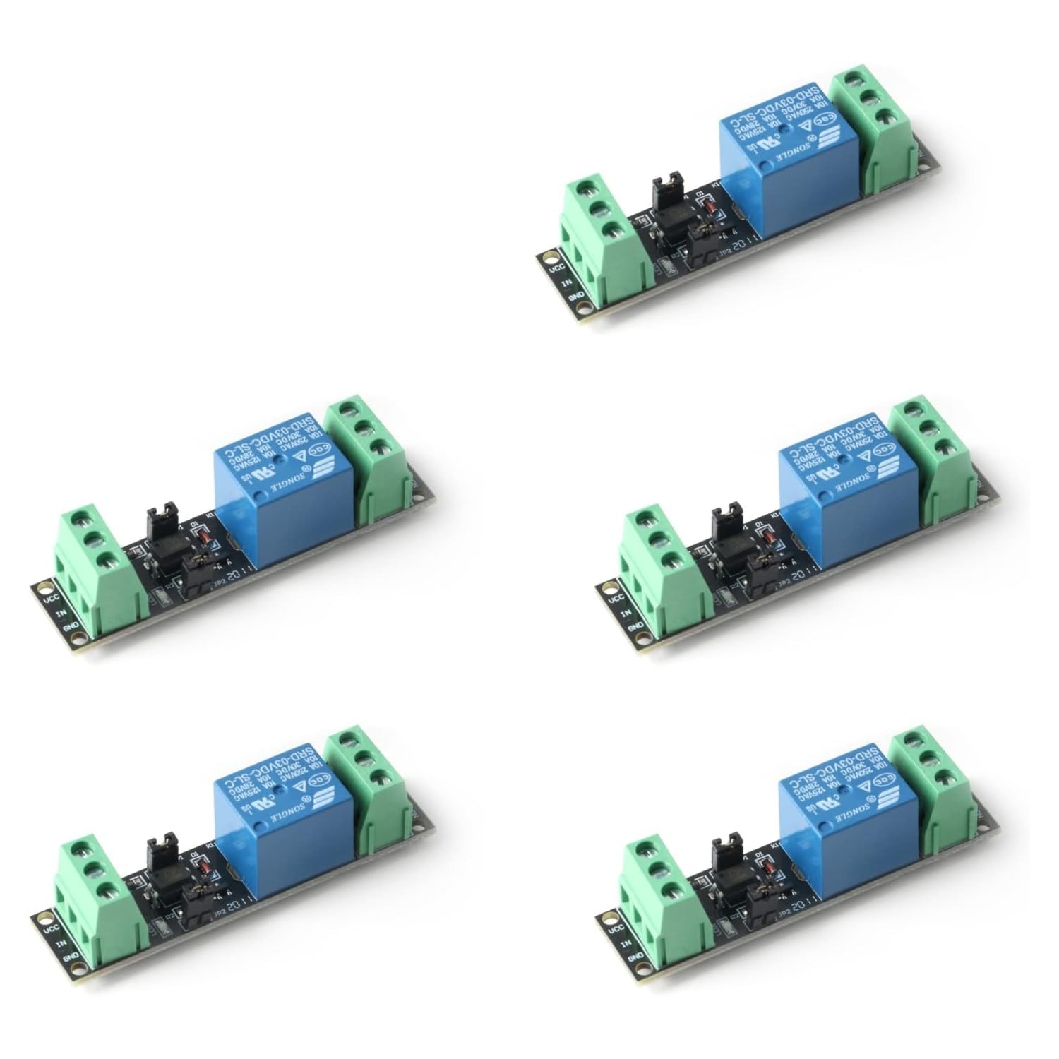 5 Set 3V 1 Channel Relay Power Switch Board, High Level Driver ...