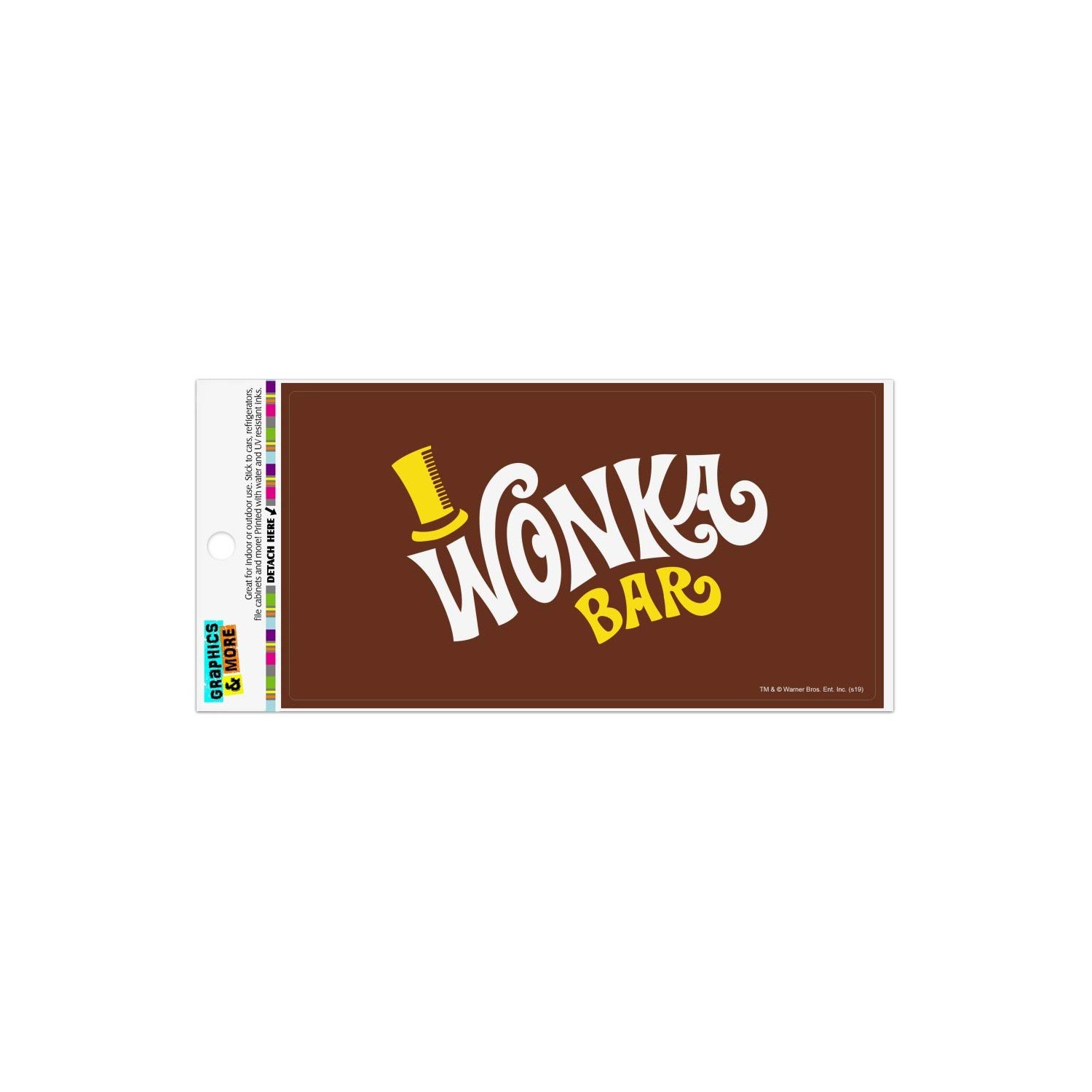 Willy Wonka and The Chocolate Factory Wonka Bar Logo Automotive Car ...